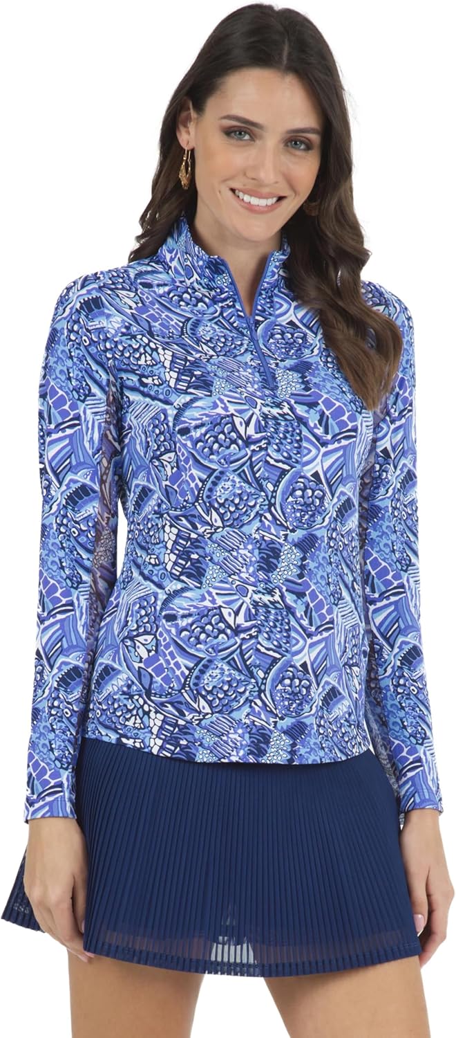 Amazon.com: IBKUL Athleisure Wear Sun Protective UPF 50+ Icefil Cooling ...