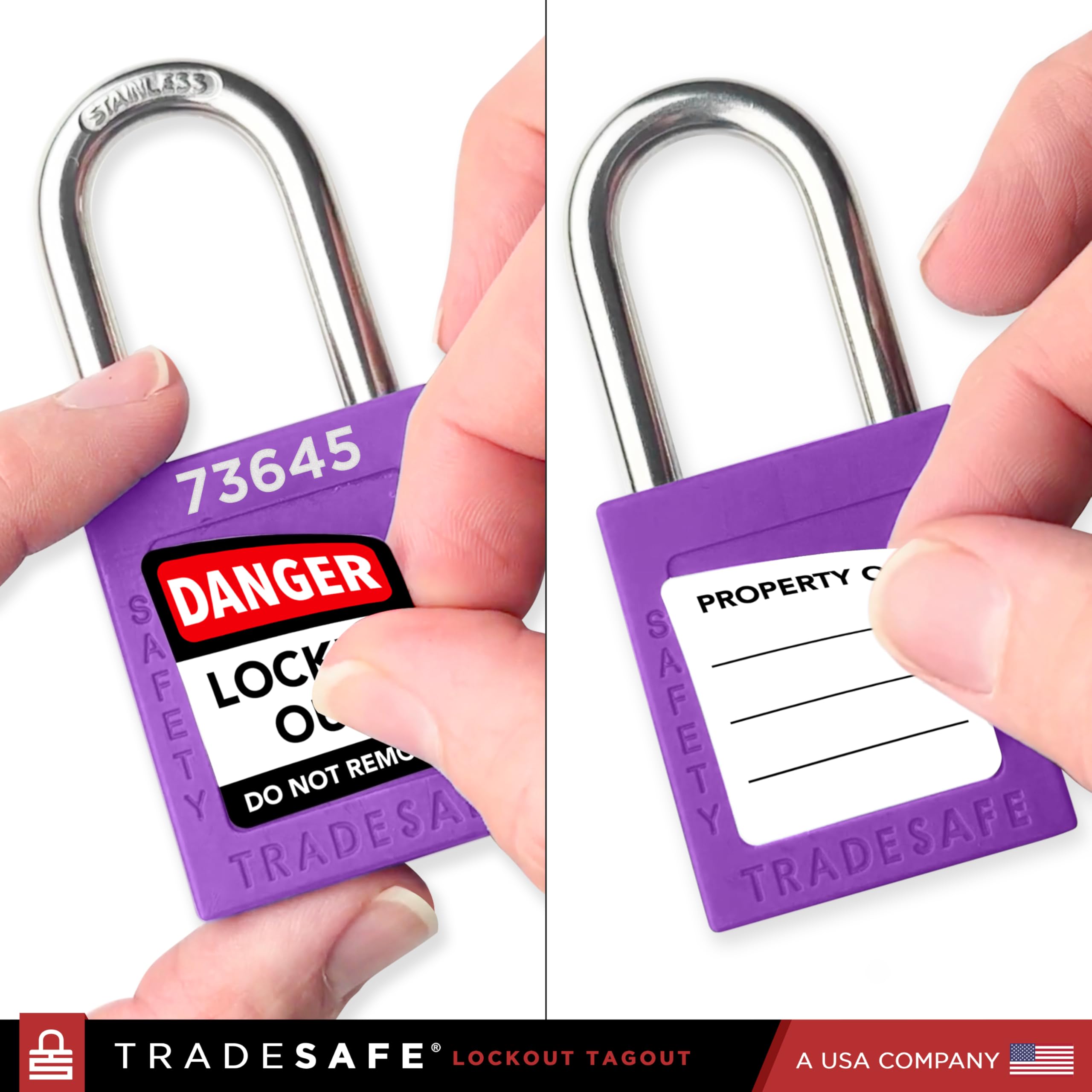 Snapklik.com : Lockout Tagout Locks Set - 10 Purple Loto Locks, Lockout ...
