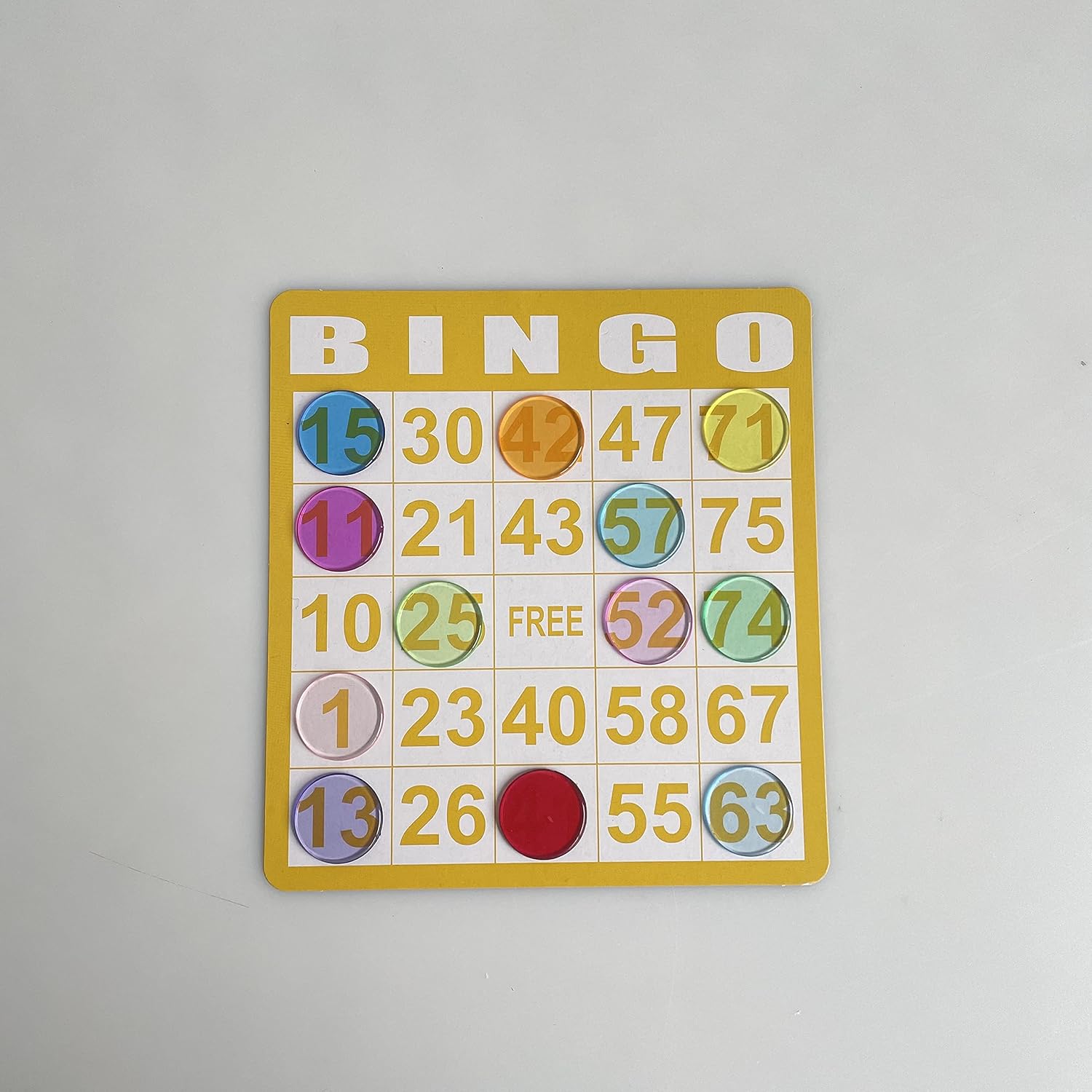 Buy FREE MARKET 1200 Bingo Chips Semi Clear Transparent Colors | Board ...