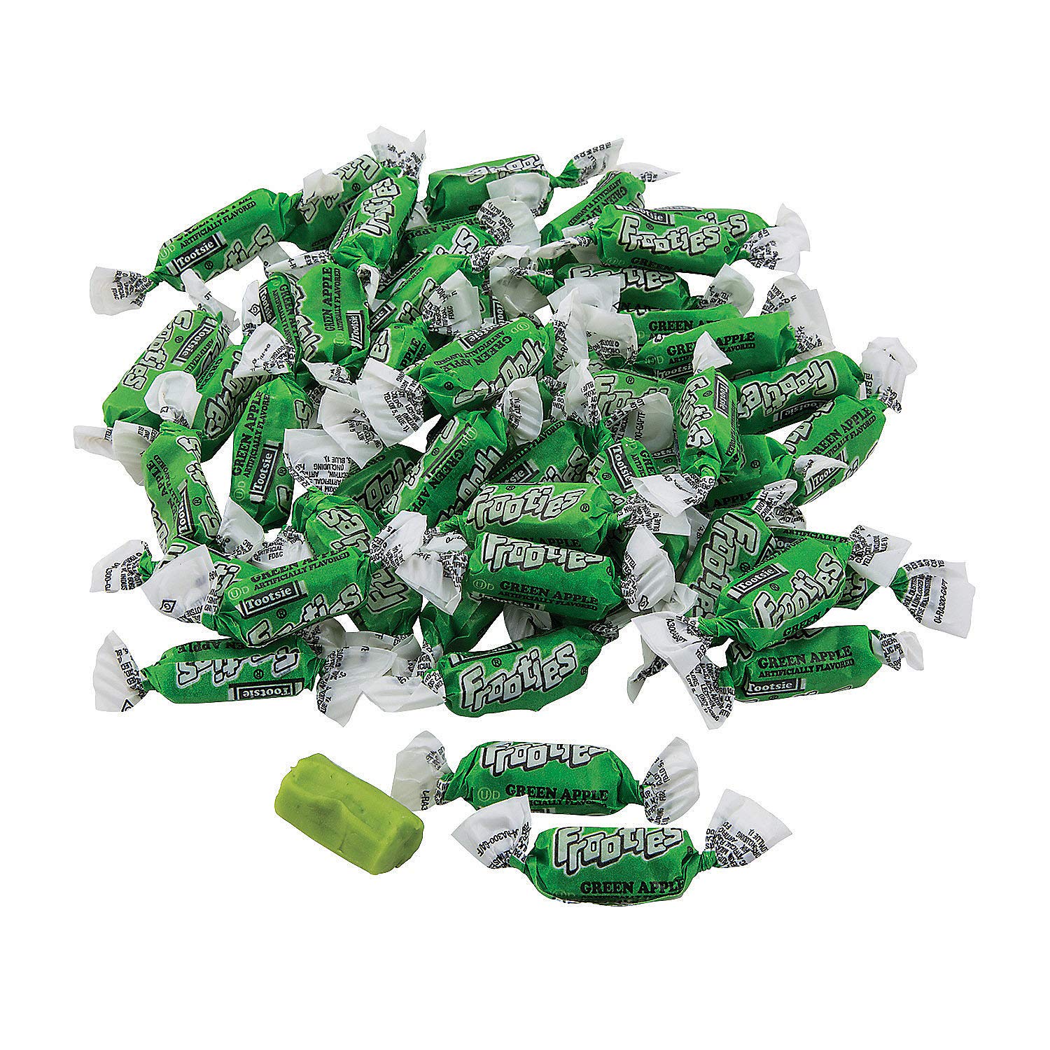 Green Apple Flavored Tootsie Rolls Frooties Assorted Tootsie Roll