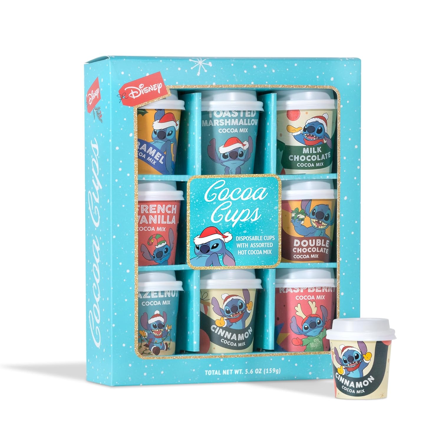 Amazon.com: Disney Stitch Hot Chocolate Cocoa Variety Pack with Cups ...
