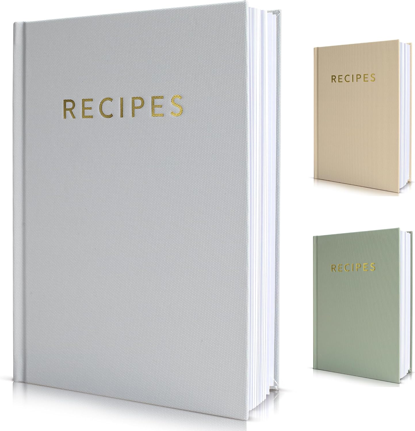 Amazon.com: ZICOTO Aesthetic Blank Recipe Book with Waterproof Cover ...