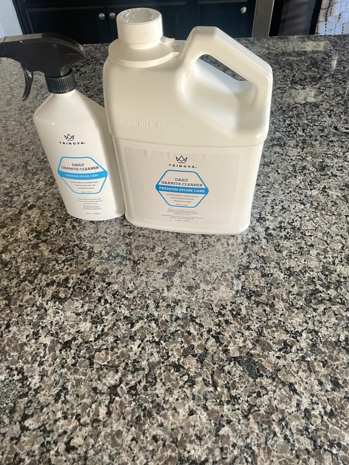 Amazon.com: TriNova Granite Cleaner & Polish Gallon Refill for Daily ...