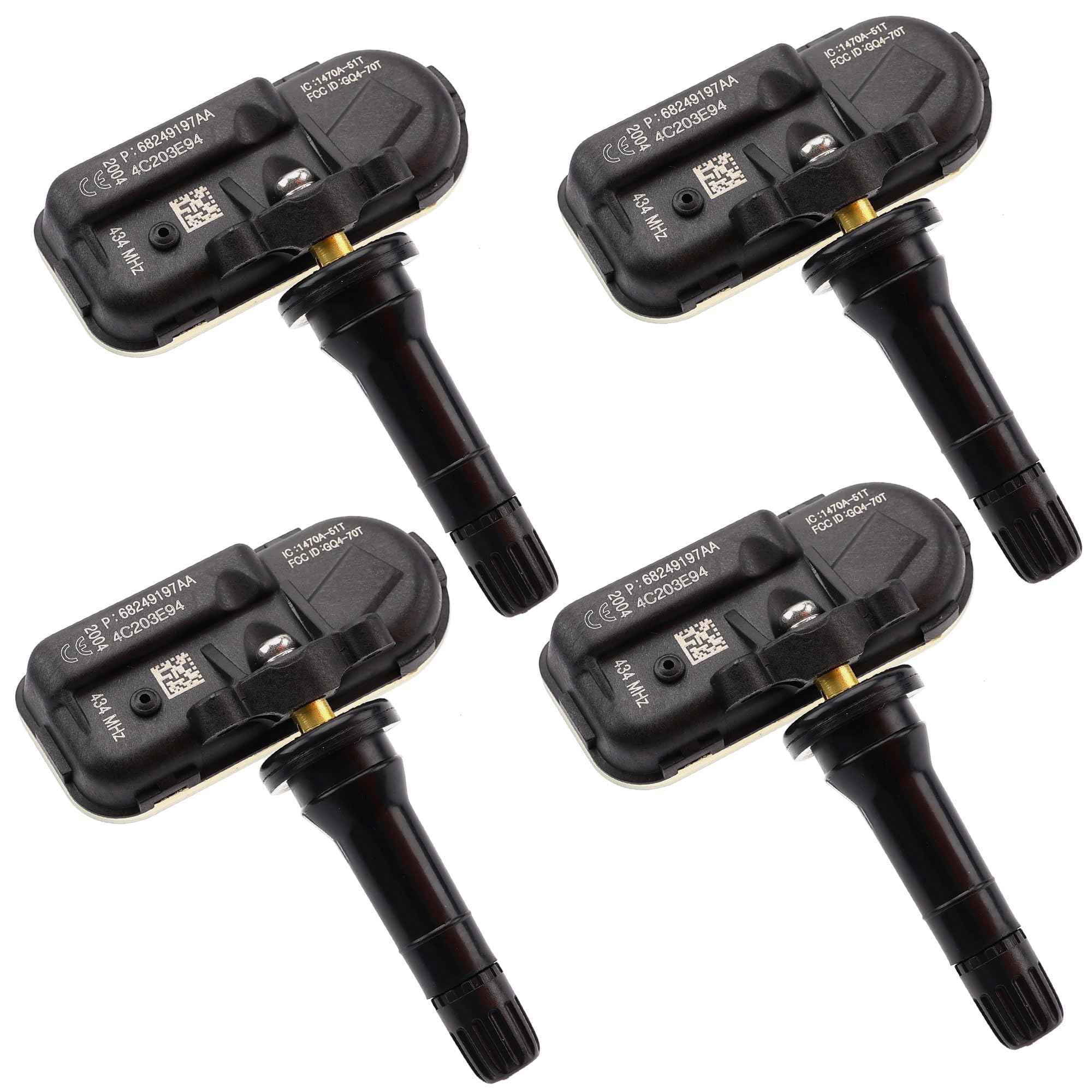 Amazon.com: Set of 4 TPMS Tire Pressure Sensors 433MHz Compatible with ...