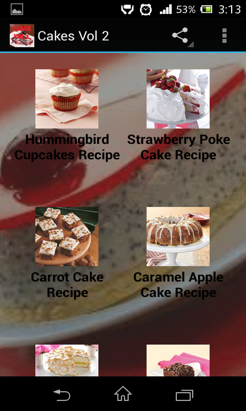 Easy Cake Recipes Cookbook Vol 2 - App on Amazon Appstore