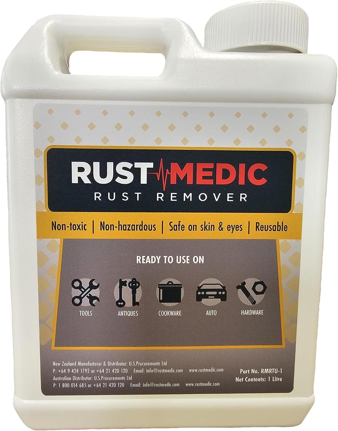 Rust Medic Non-Hazardous Acid Free Rust Remover 1ltr Ready to use ...