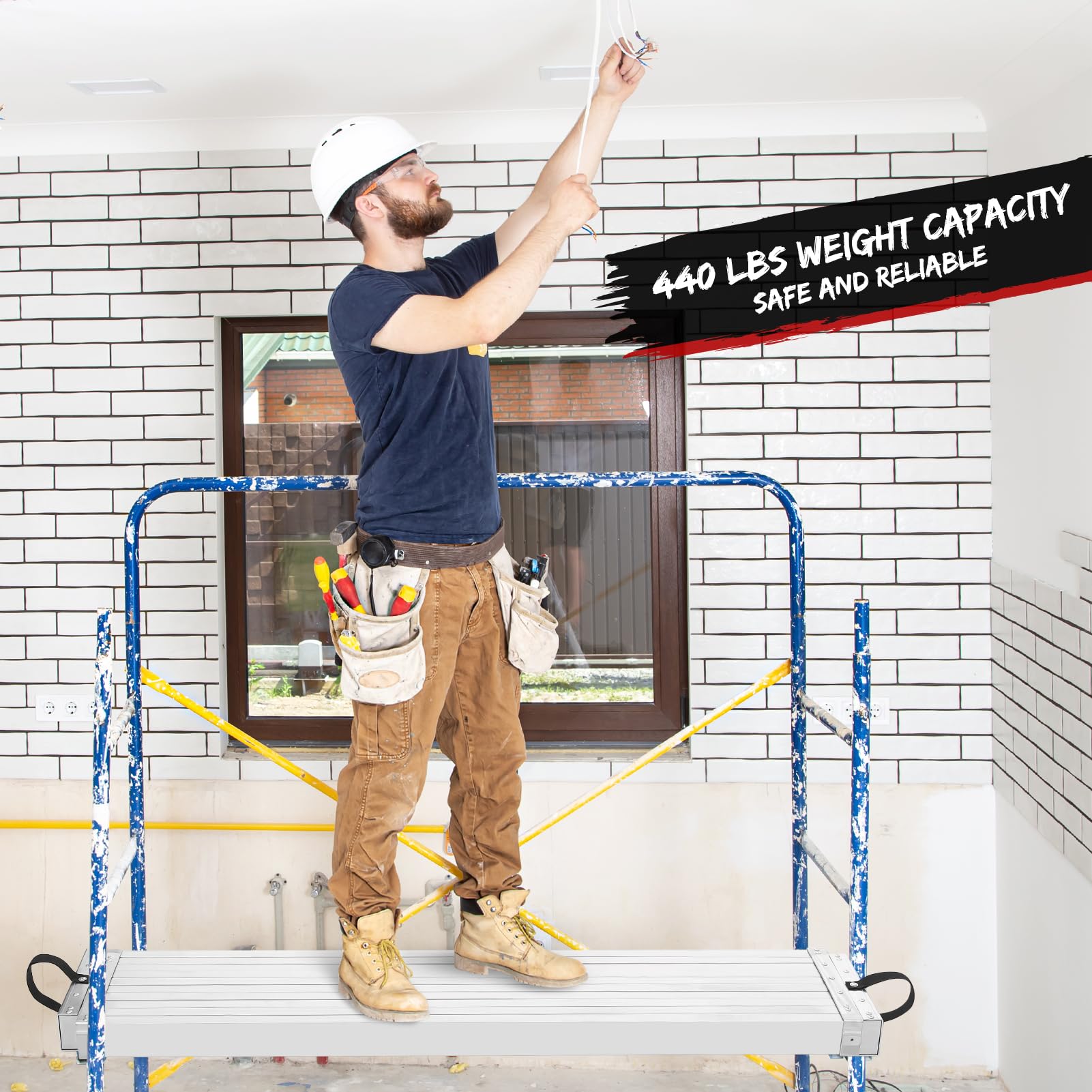 Snapklik.com : FairOnly Aluminum Telescoping Plank, 6-9ft Work Plank ...