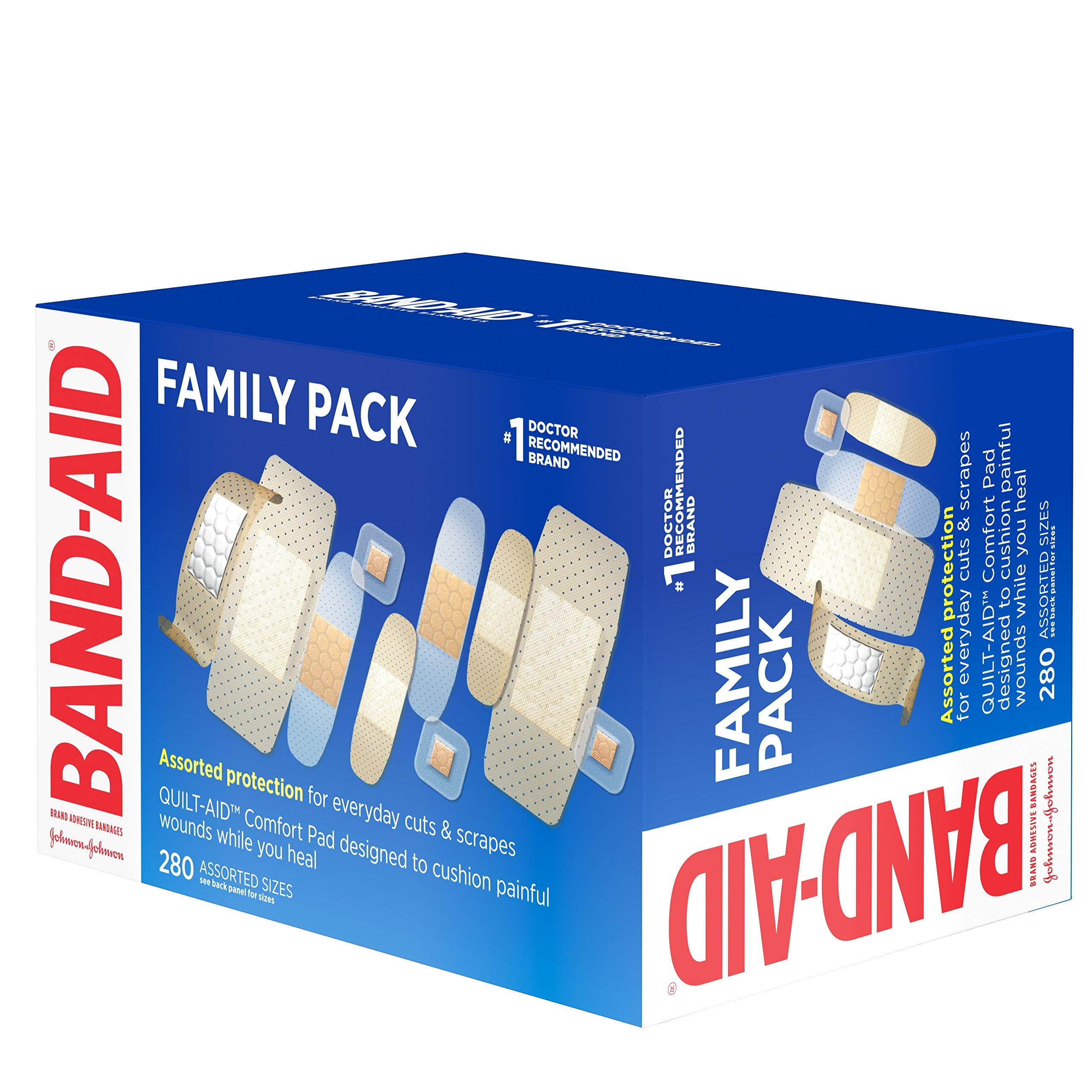 Buy Band-Aid Brand Adhesive Bandage Family Variety Pack, Sheer & Clear ...