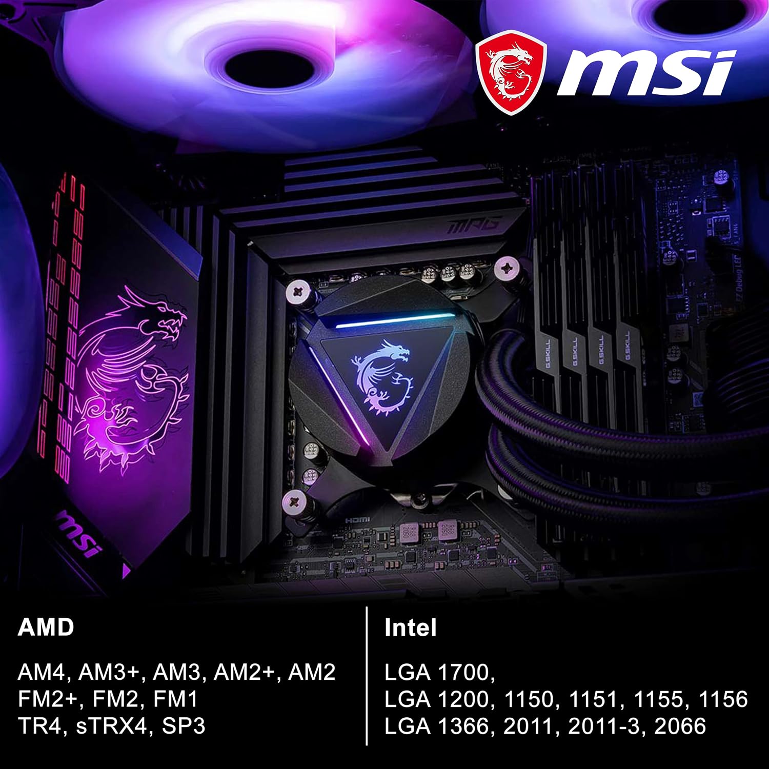 MSI MAG CORELIQUID 360R V2 AIO CPU Liquid Cooler - Rotatable ARGB ...