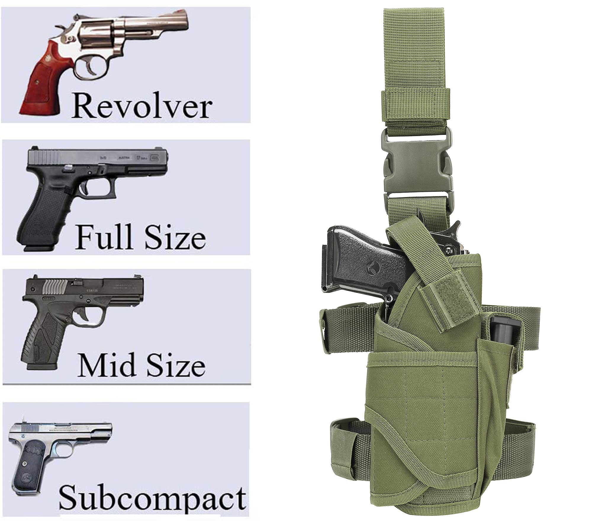 Snapklik.com : Drop Leg Holster Right Handed Universal Thigh Gun ...