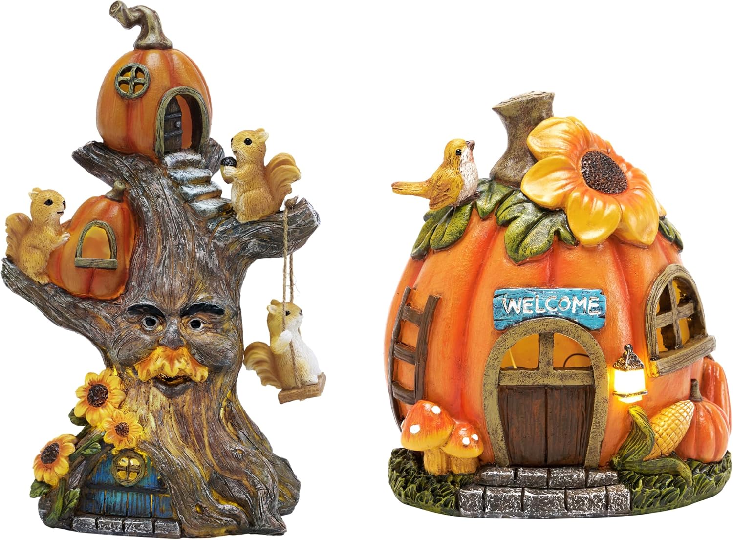 Amazon.com: TERESA'S COLLECTIONS Outdoor Fall Decor Garden Statues with ...