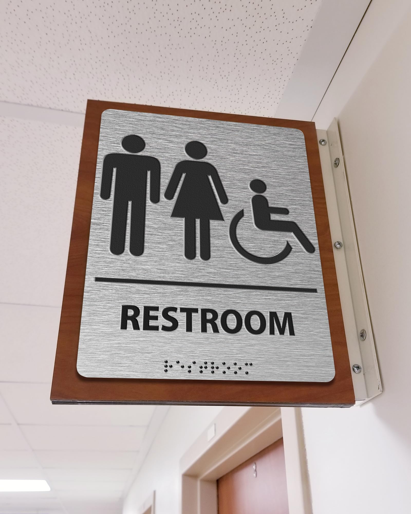 Snapklik.com : ADA-Mark Modern Restroom Sign For Business - ADA ...