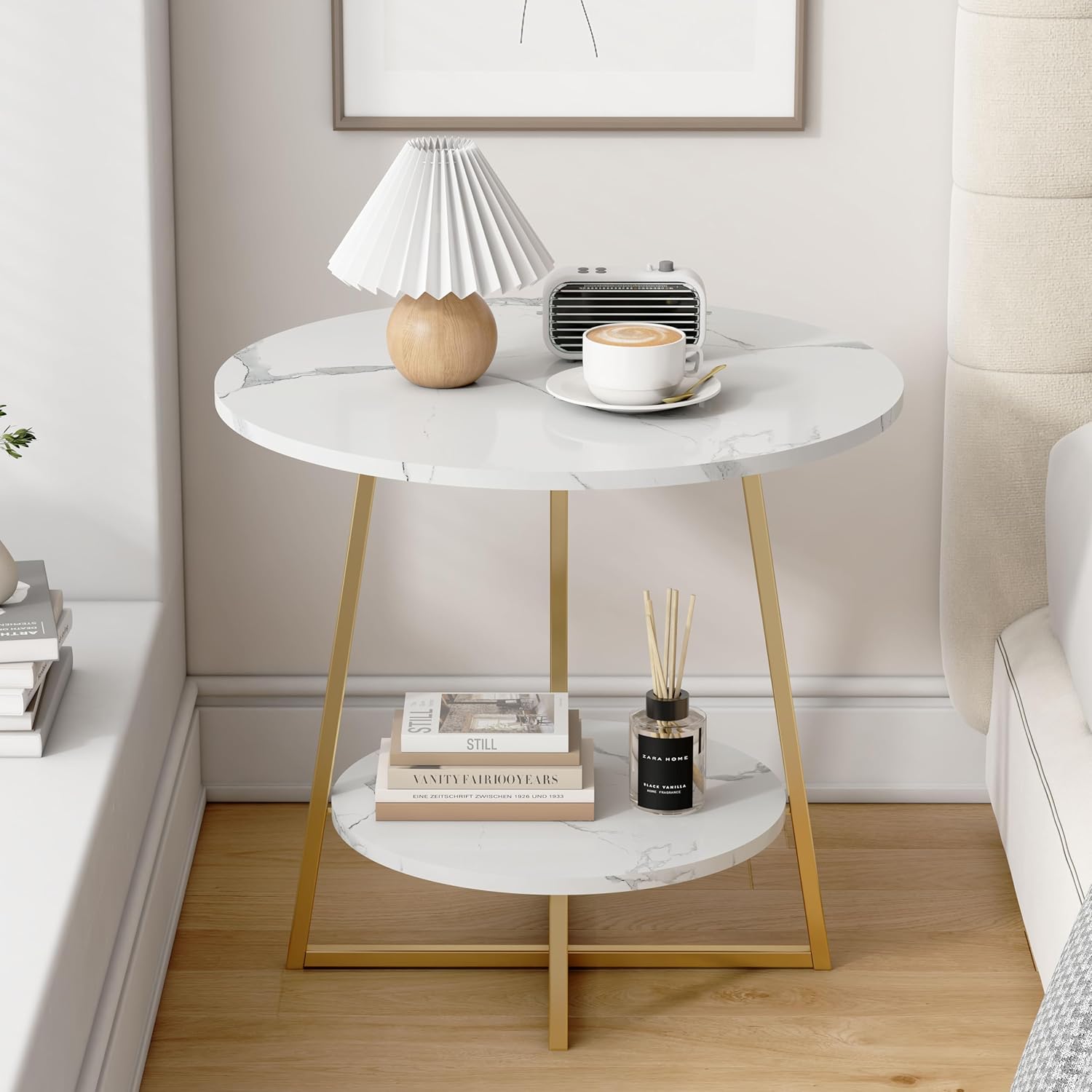 Amazon.com: DUMMUP Modern Decor Round Coffee Tables for Living Room ...