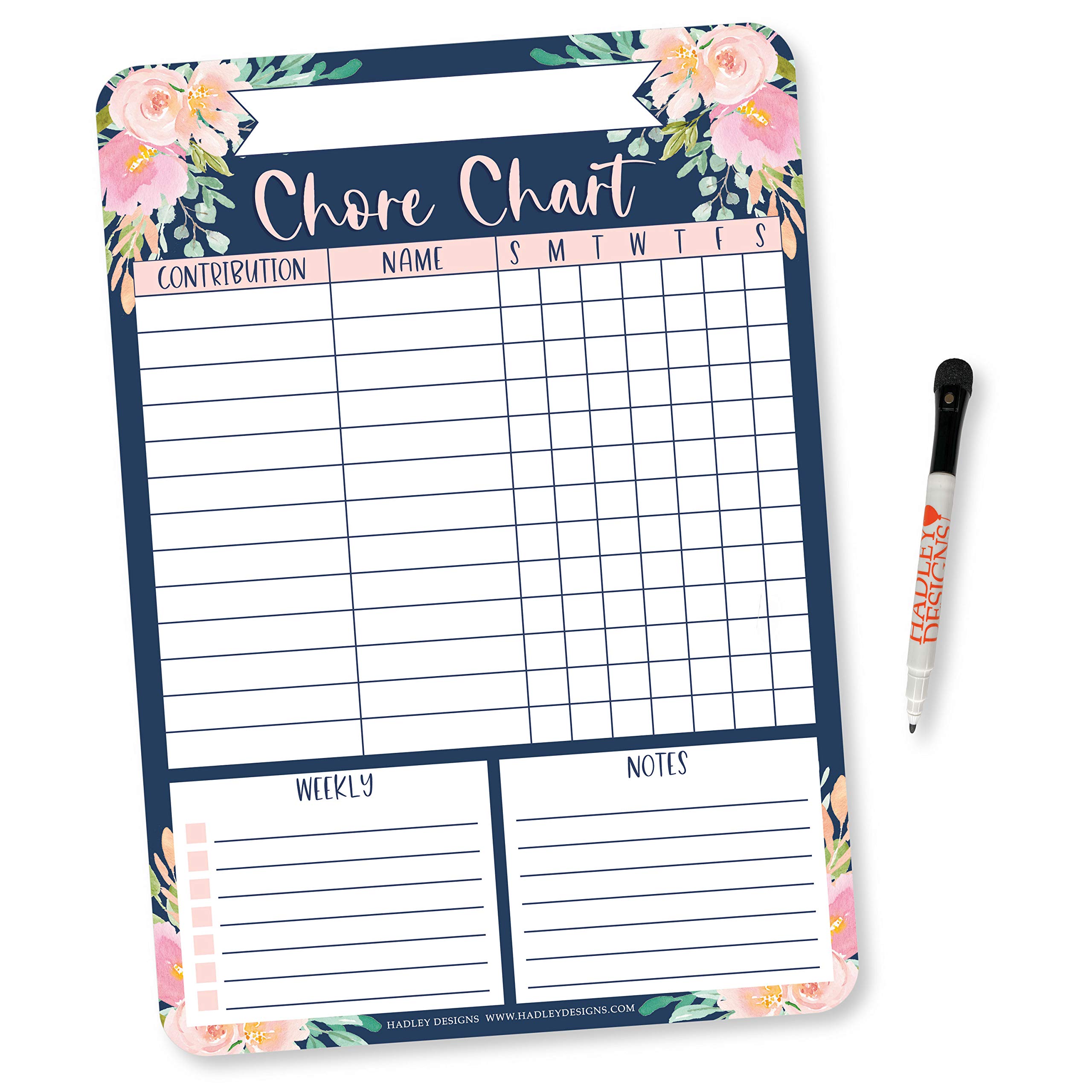 Chore Chart For Adults Rustic Chalkboard Family , Magnetic Chore Chart ...