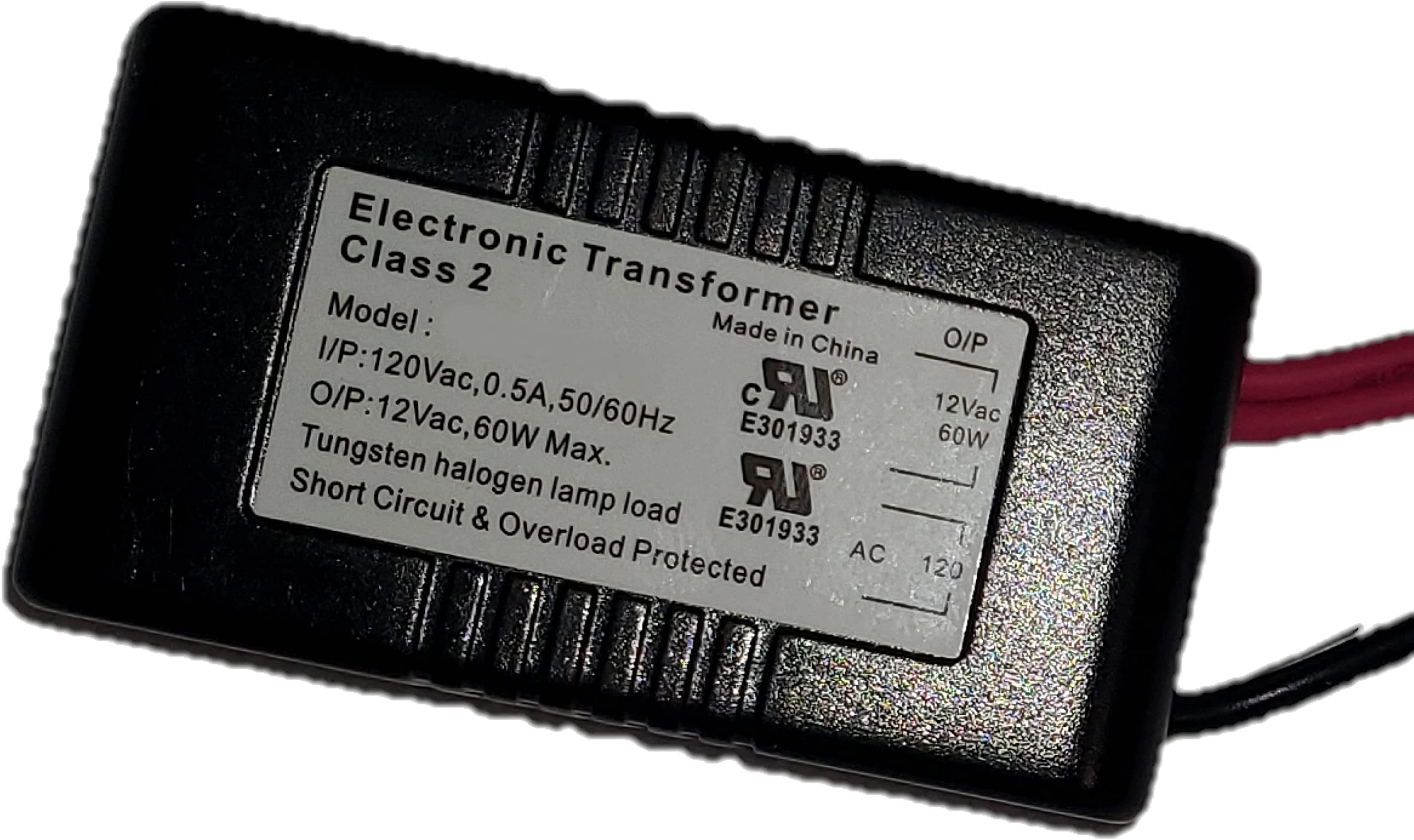 WH-801E5 (12V/80W) Wang House Halogen Lighting Electronic Transformer ...