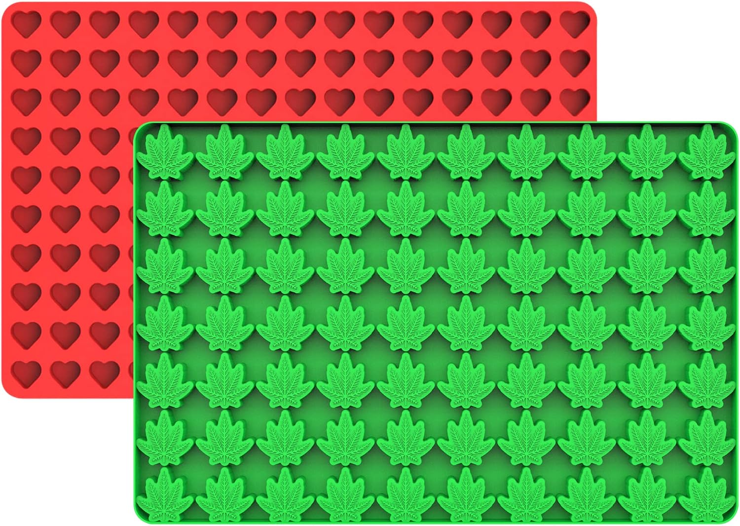 Amazon.com: Sofliym Mini Leaf and Heart Silicone Candy Molds for ...