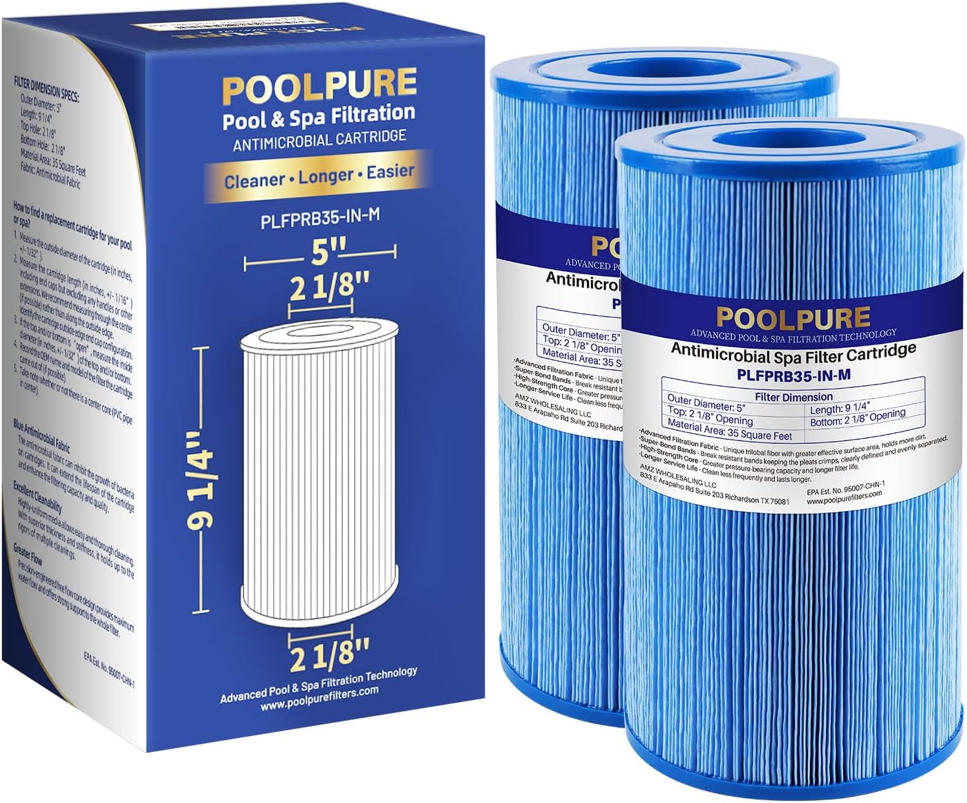 Amazon.com : Pool Health Group New Longer Lasting PWK30 Meltblown Spa ...
