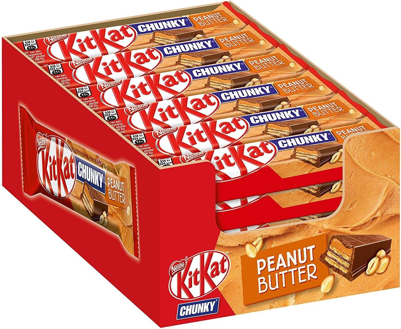 Amazon.com : Kit Kat Chunky Crunchy Double Chocolate Bars - Pack of 24 ...