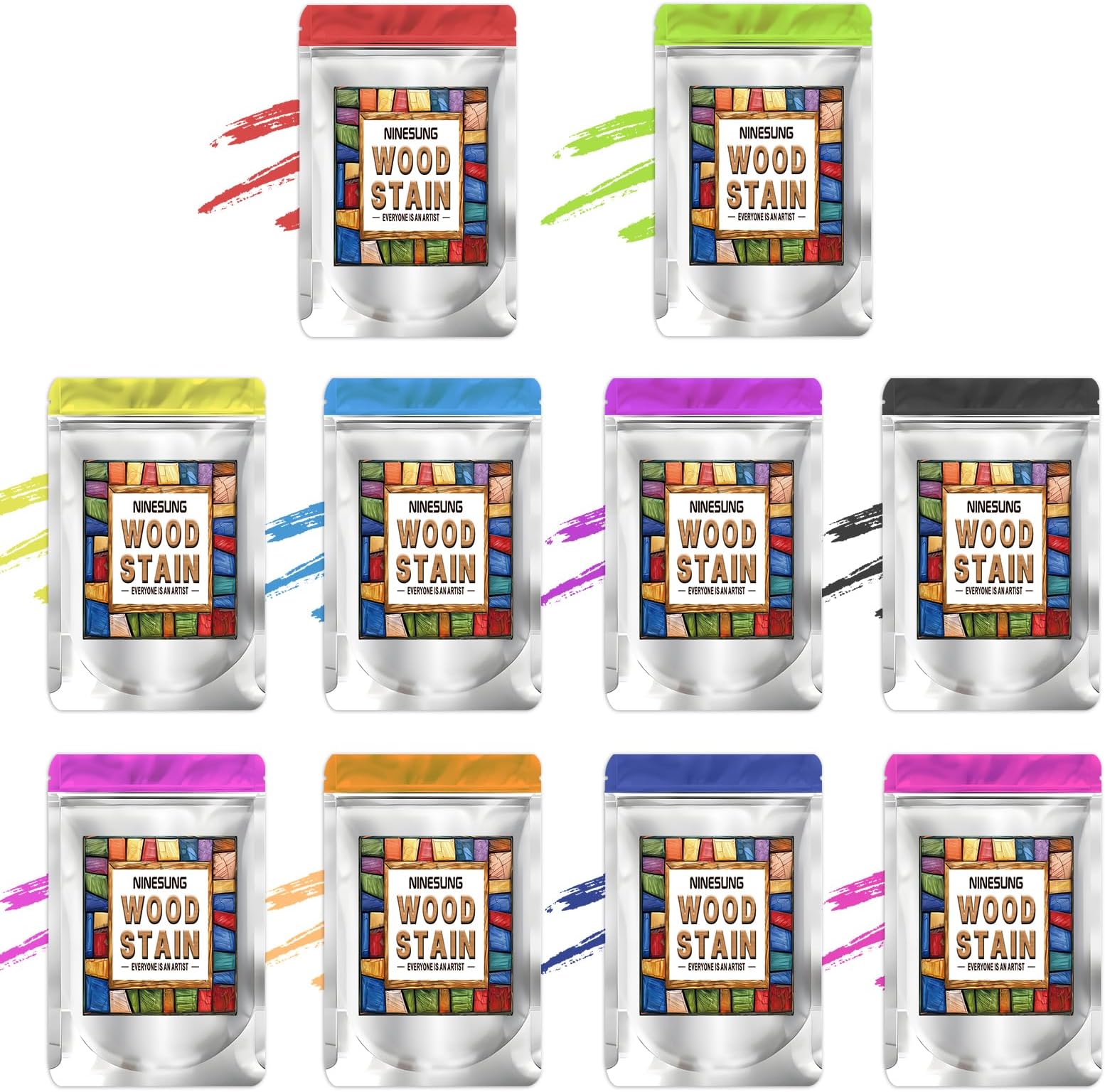 Wood Dye – Powdered Solvent 5 Color Kit – Wood Stain Kit (50 Grams ...