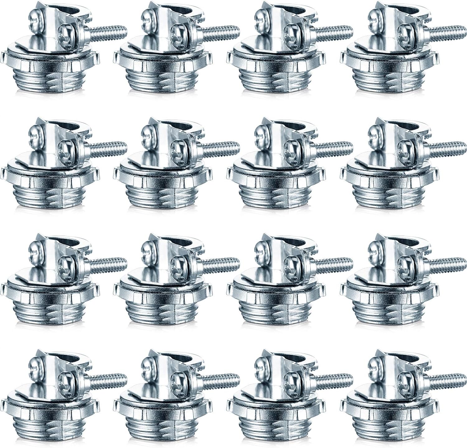 16 Pieces 1/2 Inch Clamp Type Cable Connector for Metallic Conduit ...