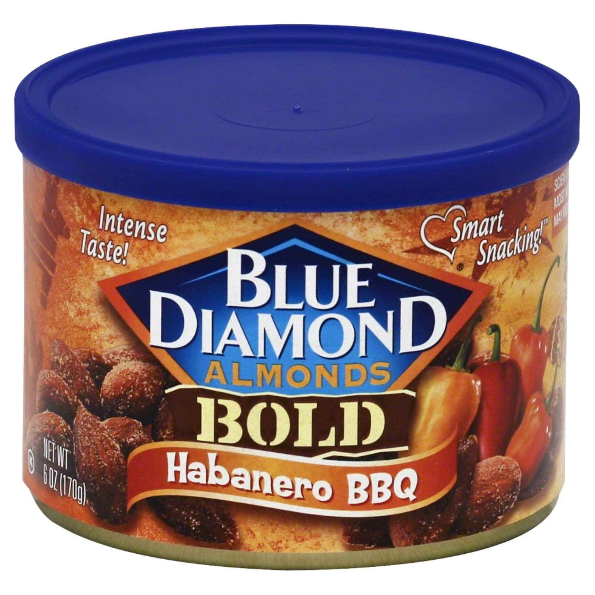 Amazon.com: Blue Diamond Almonds, Bold Habanero BBQ, 6 onzas : Comida ...