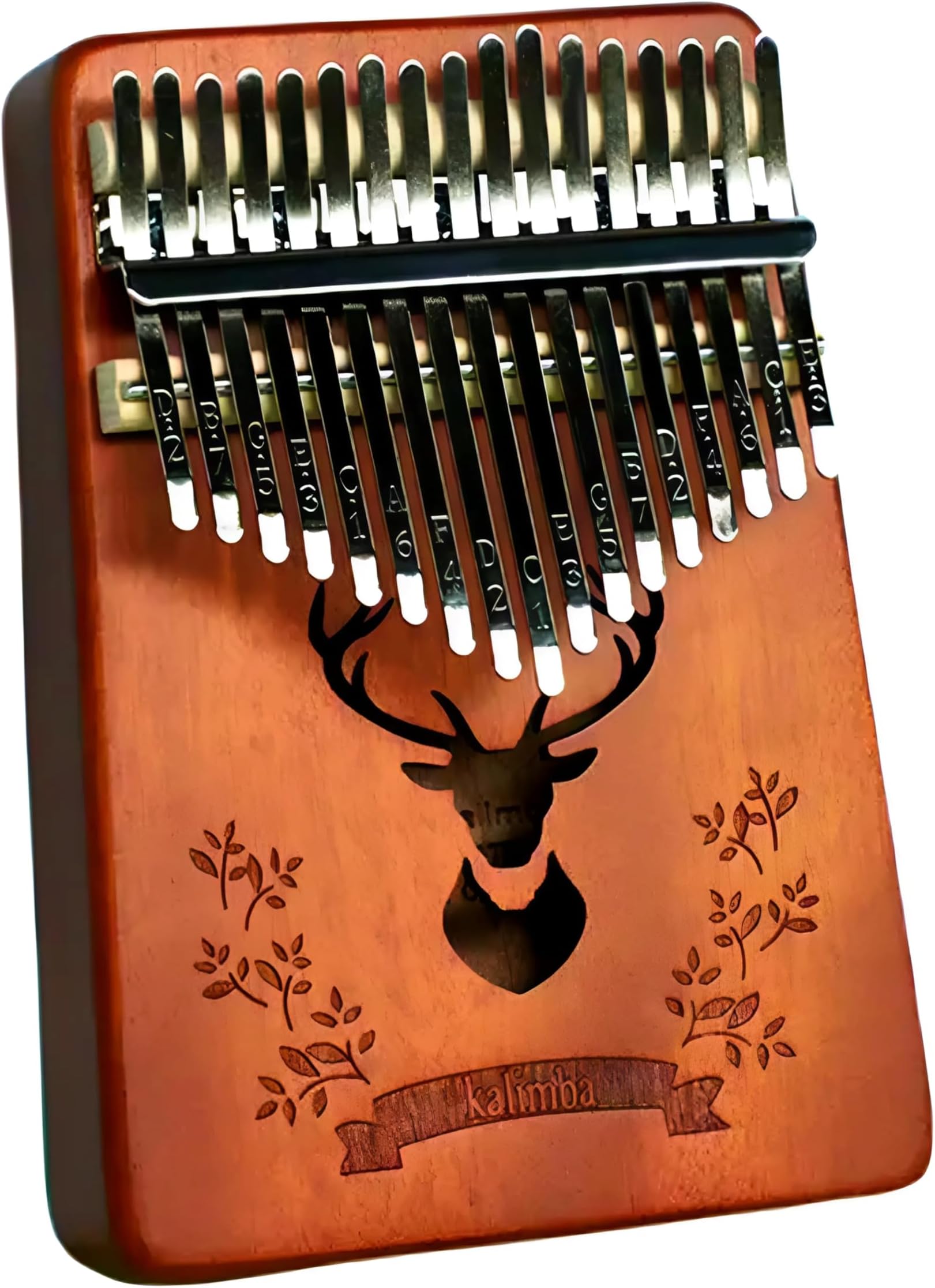 HONHAND Kalimba 17 Keys Thumb Piano, Easy to Learn Portable Musical ...