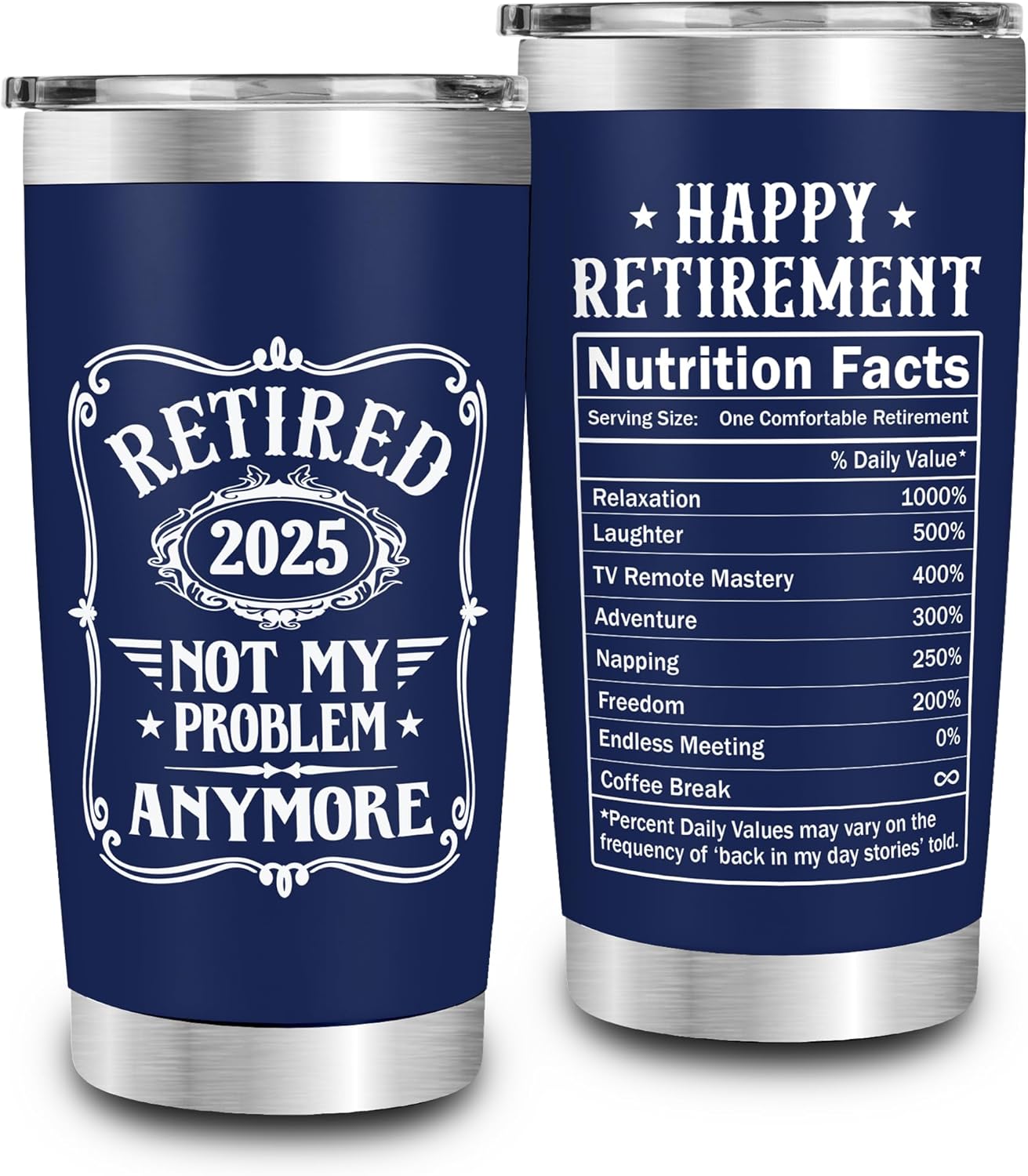 Amazon.com: FUNITZ Retirement Gifts for Men 2025 - Retired 2025 Not My ...