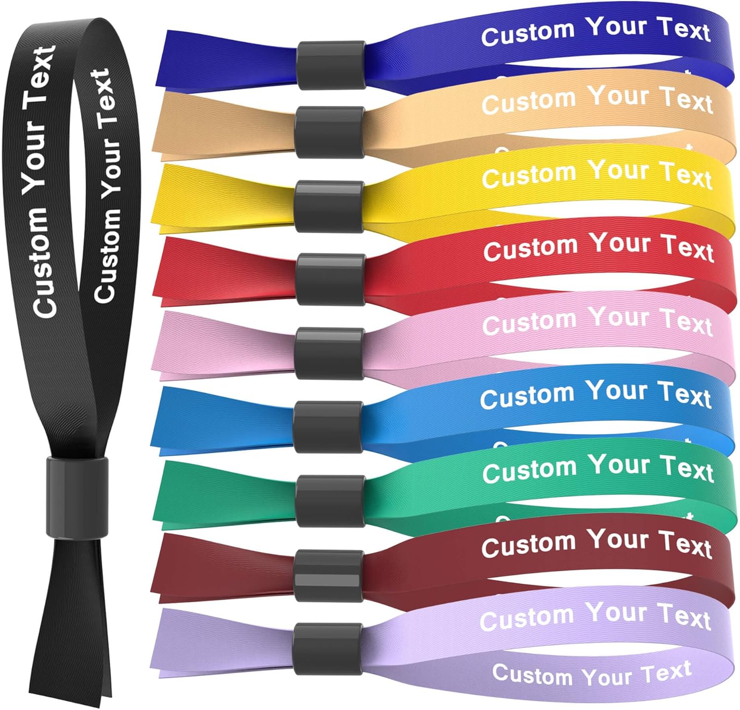 Amazon.com: Custom Personalized Wrist Bands, VIP Wristbands for Events ...