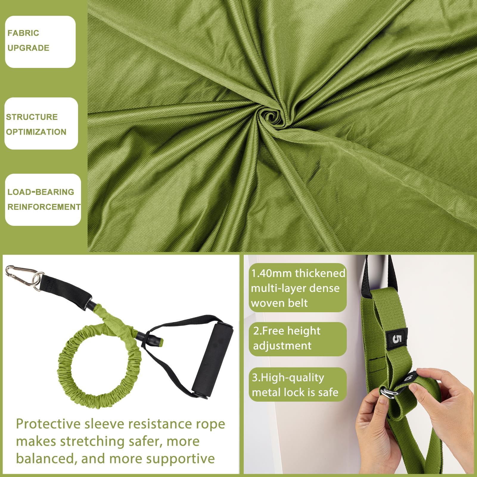 Snapklik.com : Yoga Stretching Strap, Leg Waist Back Bend Auxiliary ...