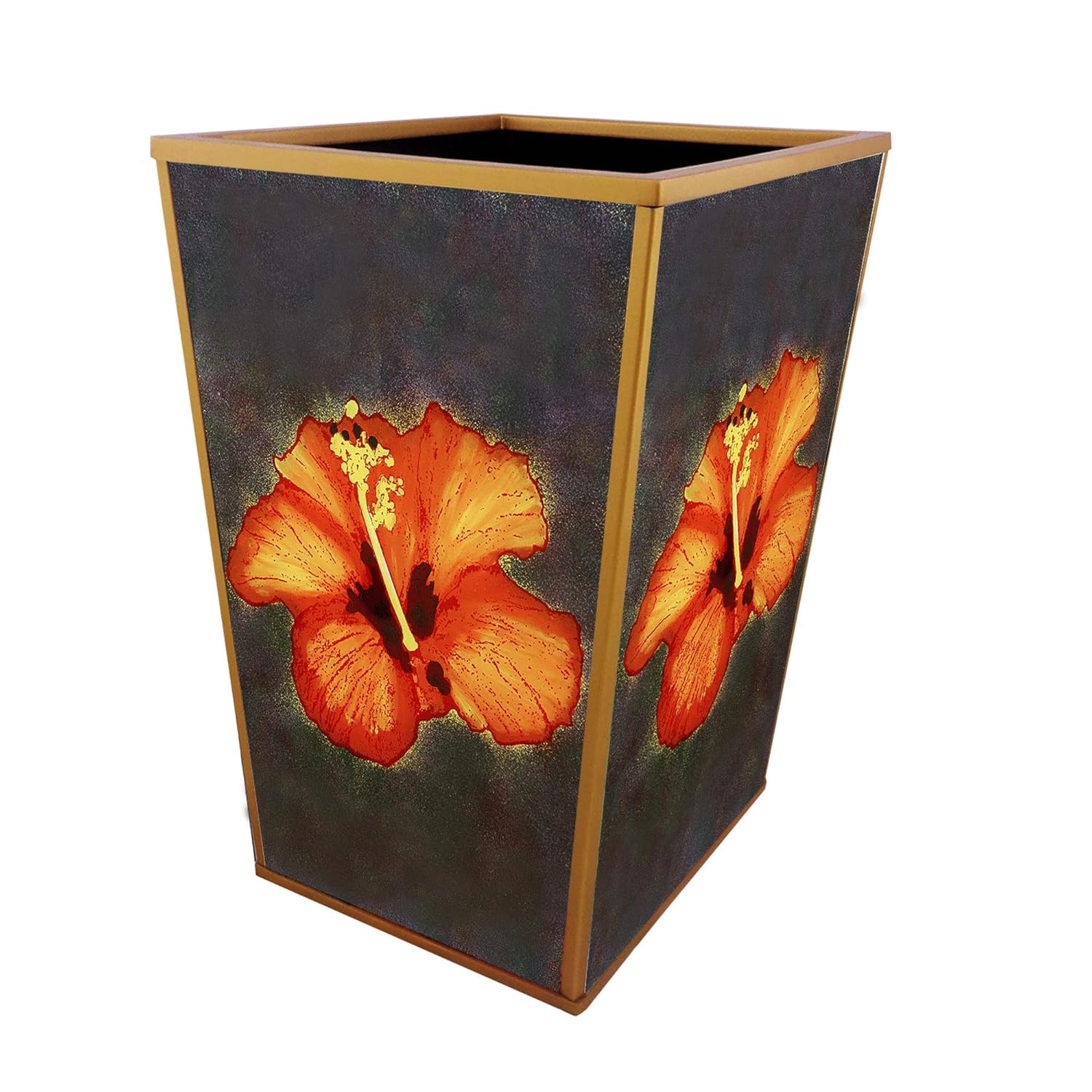 Amazon.com: Office Waste basket - Large Flower Orange Pistil - Handmade ...