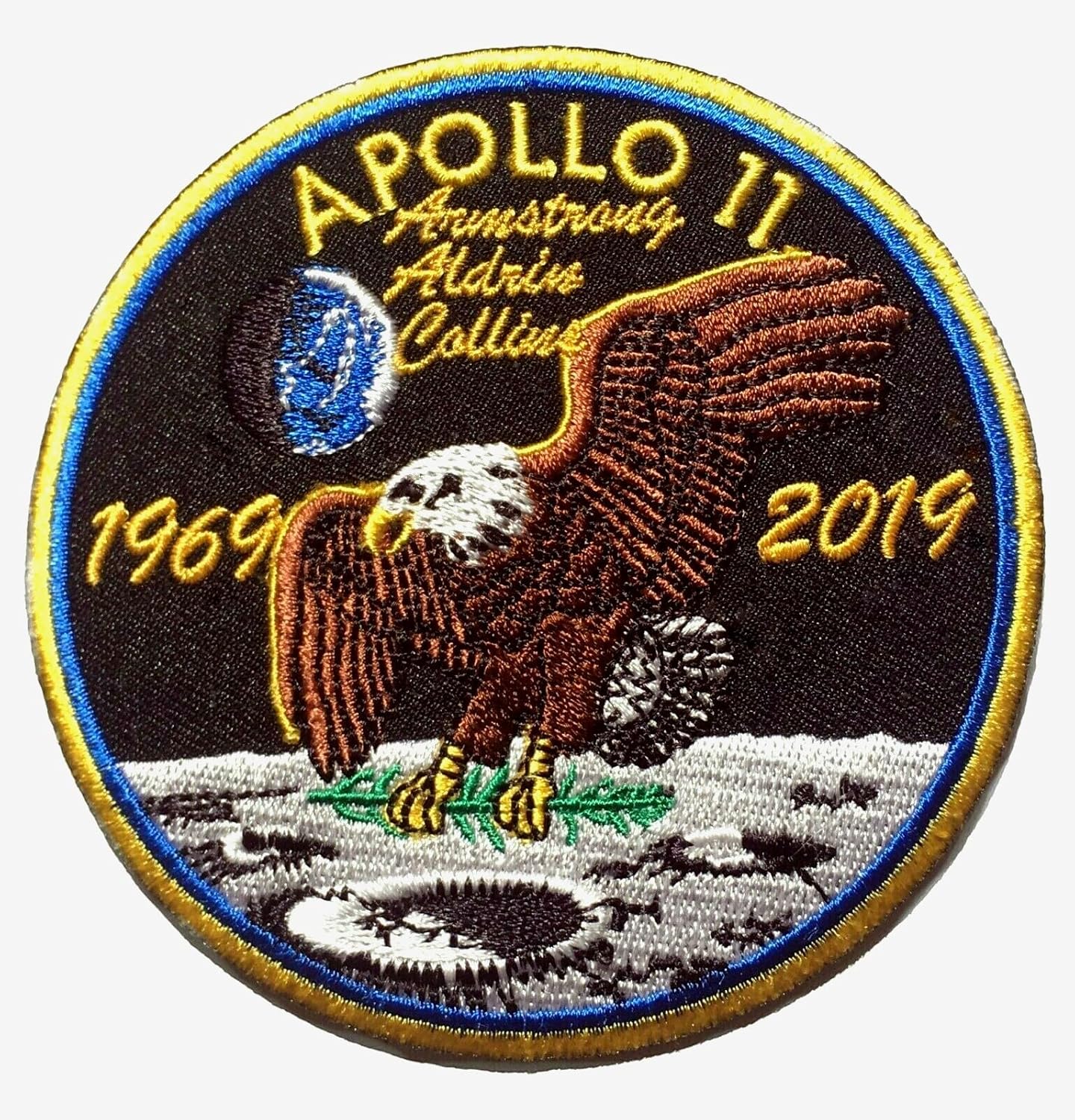 Amazon.com: NASA Apollo 11 50th Anniversary Patch (3.5 Inch ...