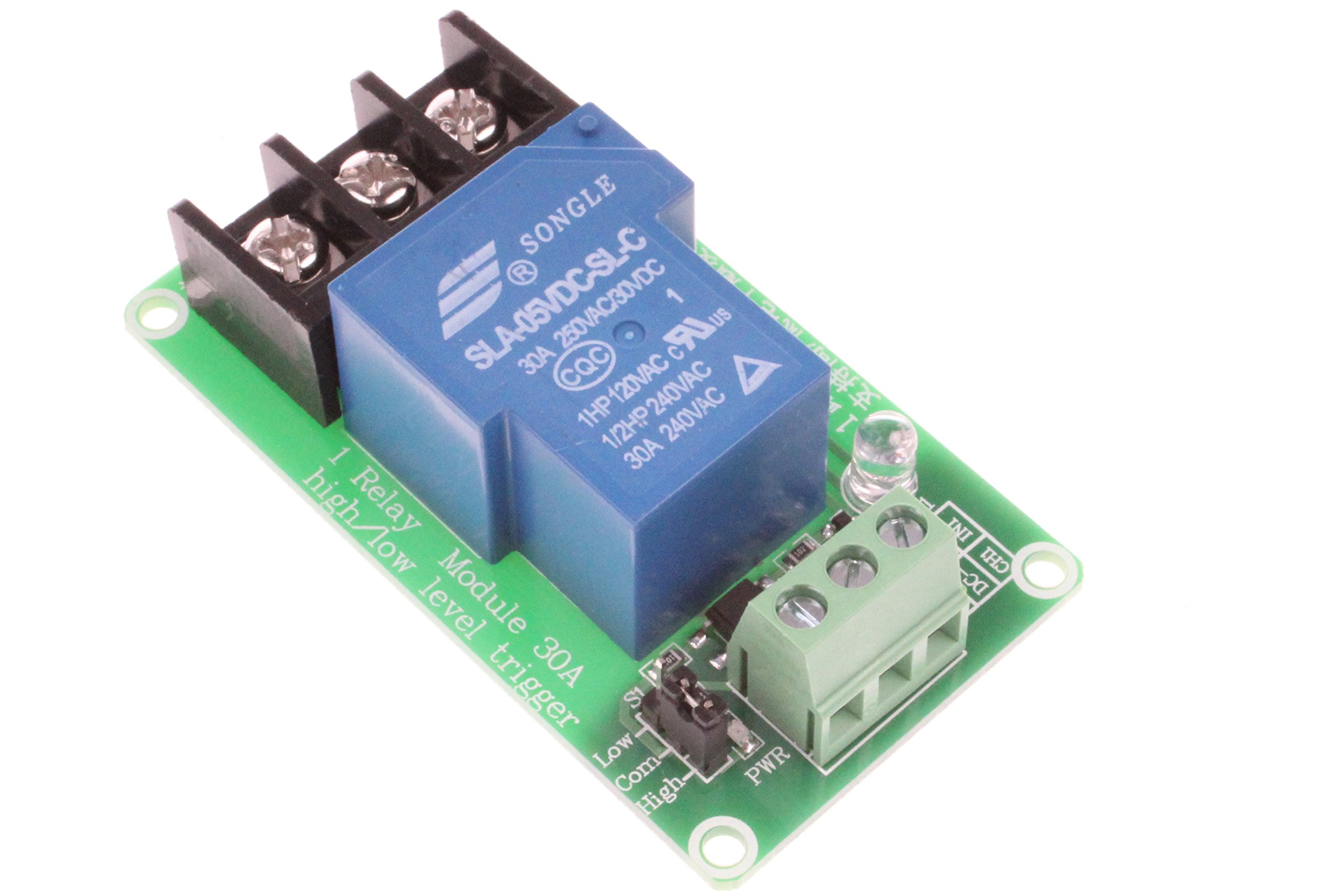 Snapklik.com : NOYITO 30A 1-Channel Relay Module High Low Level Trigger