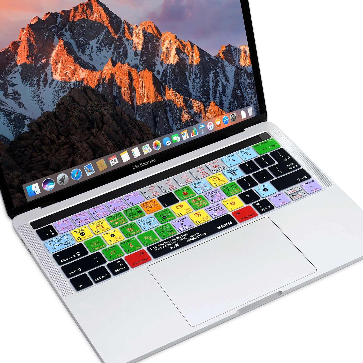 XSKN Ableton Live Shortcut Keyboard Skin for Touch Bar MacBook Pro 13 ...