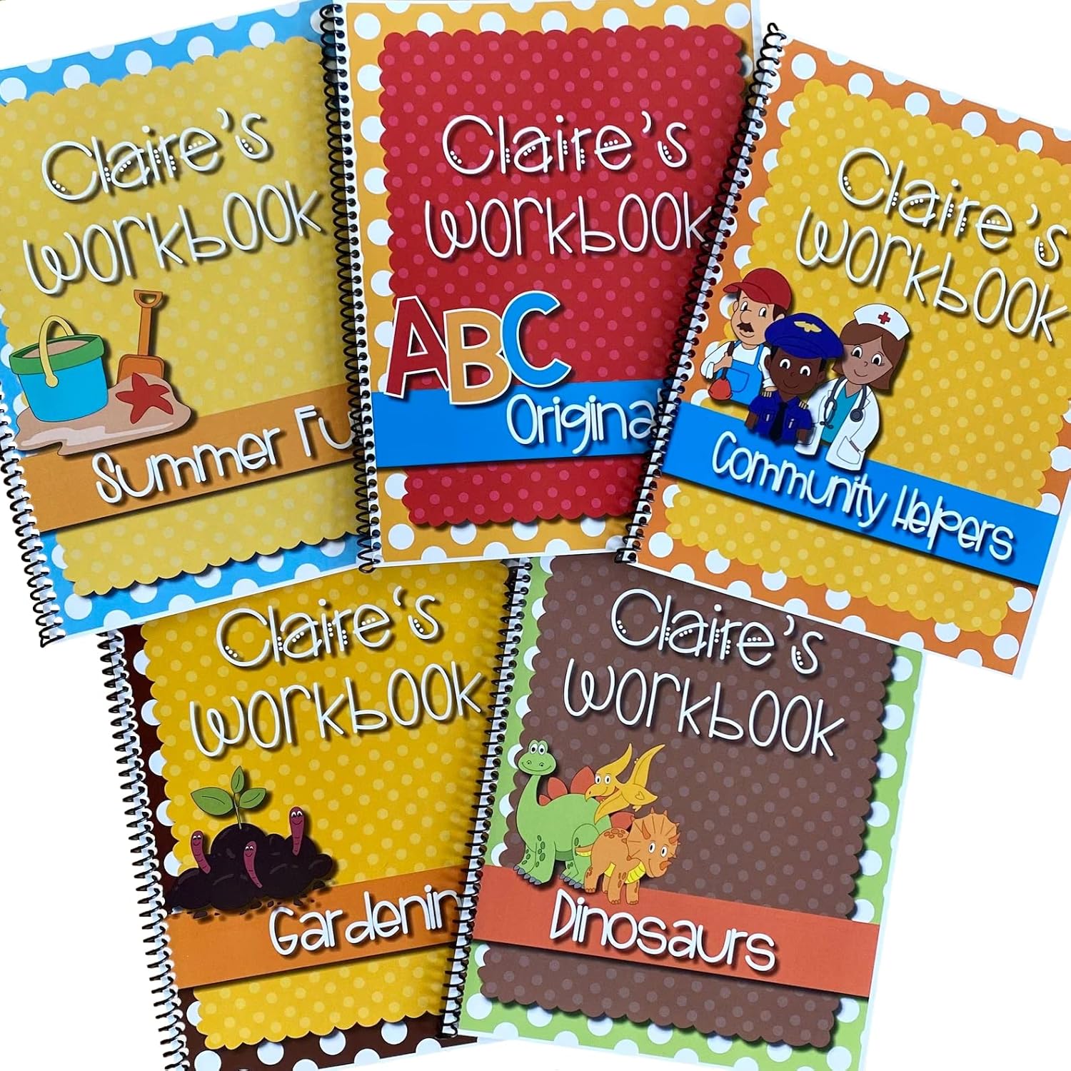 Amazon.com: Munchkin Lane Personalized Preschool Workbooks - Toddler ...