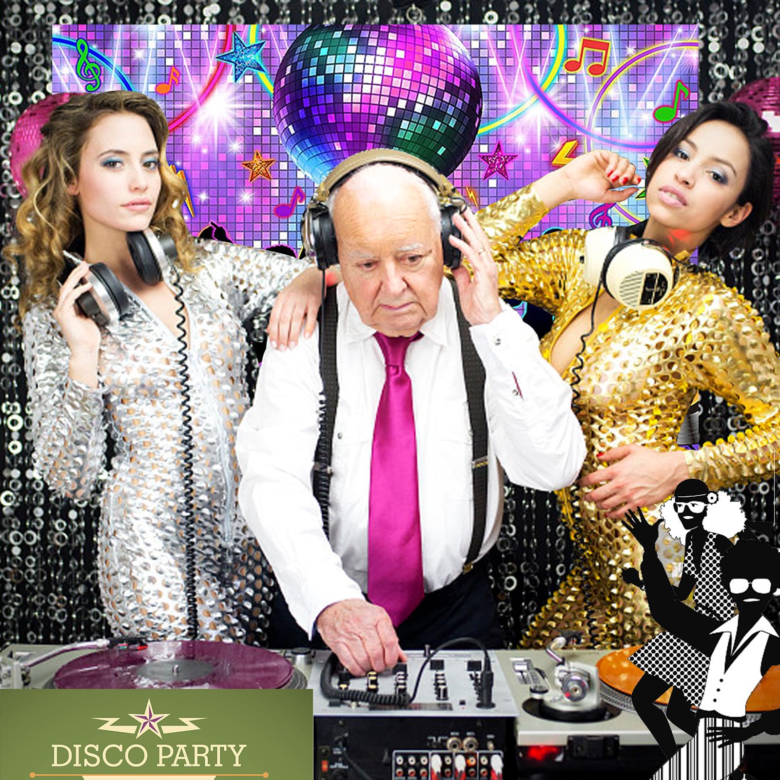 Snapklik.com : 70s Disco Party Backdrop Disco Party Decorations Disco ...
