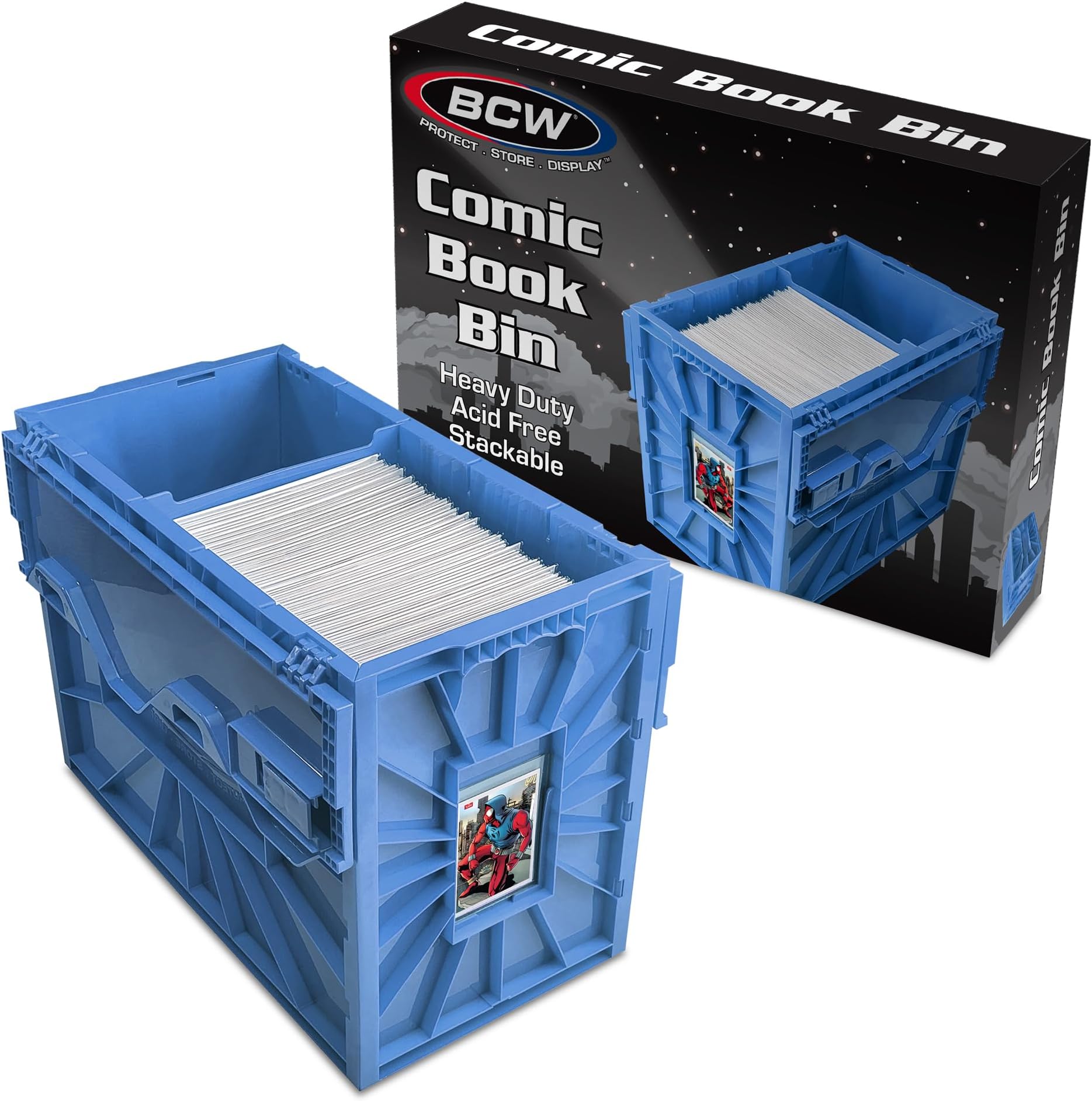 Amazon.com : Premium Comic Book Storage Box - Includes 2 Dividers ...