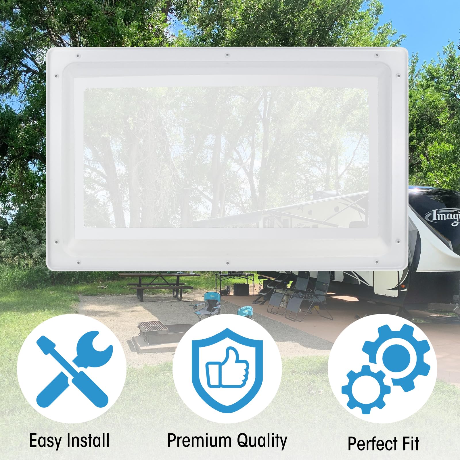 Snapklik.com : XMK RV Skylight Replacement Inner Dome, 14" X 22 ...
