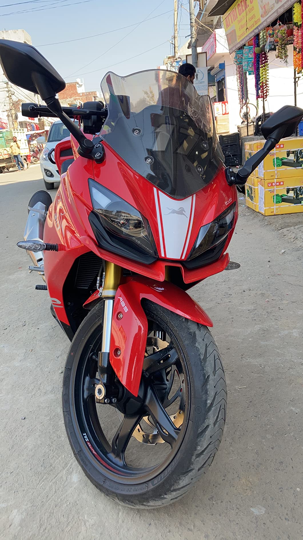 Saiga Parts Aero Winglet for TVS Apache RR310 (Red) : Amazon.in: Car ...