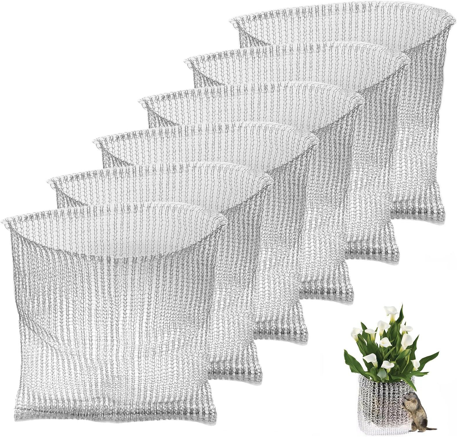 Amazon.com : PEFECOP 5 Gallon Root Guard Basket, 6 PCS Mesh Stainless ...