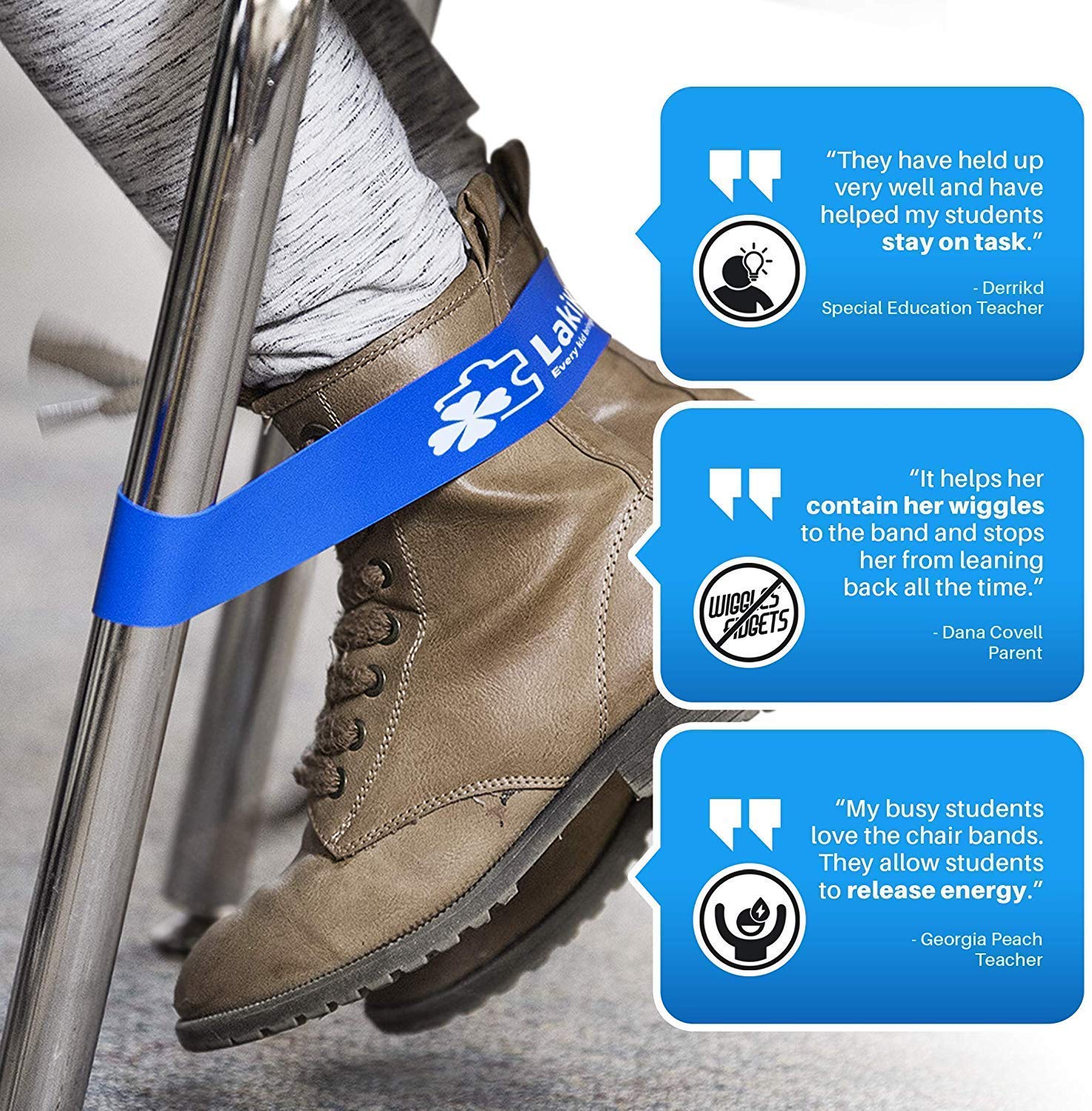 Fidget Bands for Classroom Chairs: LakiKid Flexible Seating Classroom ...