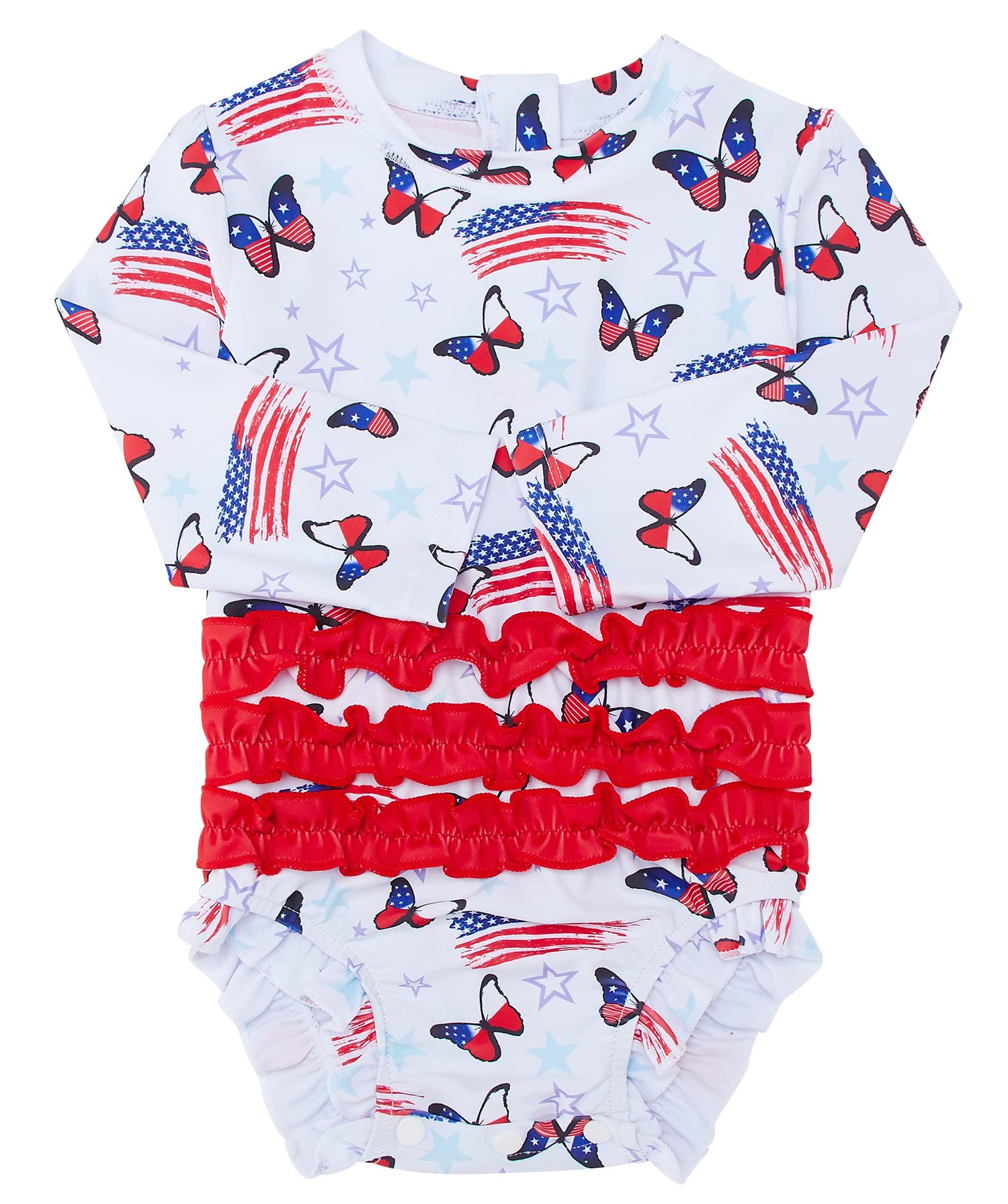Snapklik.com : 6-12 Months Baby Girls 4th Of July Bathing Suit American ...