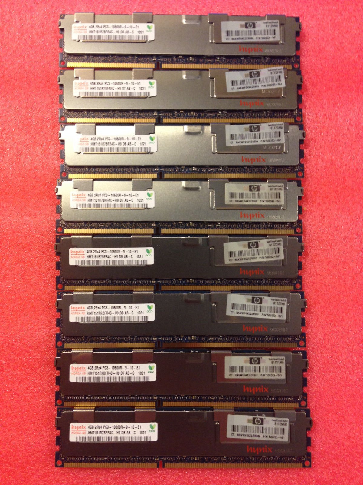 32GB (8X4GB) Memory for DELL POWEREDGE T410 T610 R610 R710 R715 R810 1 ...