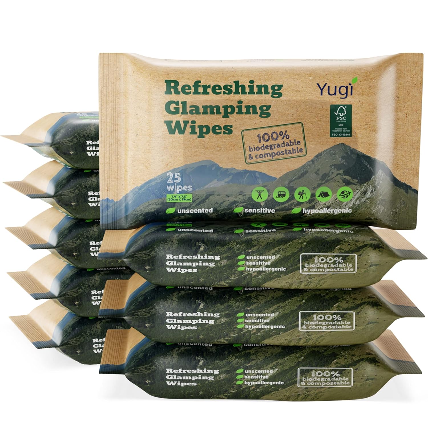Amazon.com: Yugi wet wipes, Face and Body Wipes for Camping, Post ...