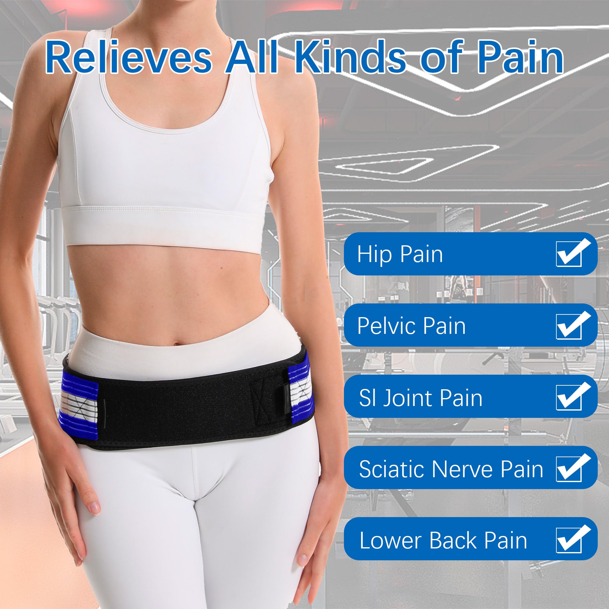 Snapklik.com : Sacroiliac Hip Belt For Women & Men Sacroiliac SI Joint ...