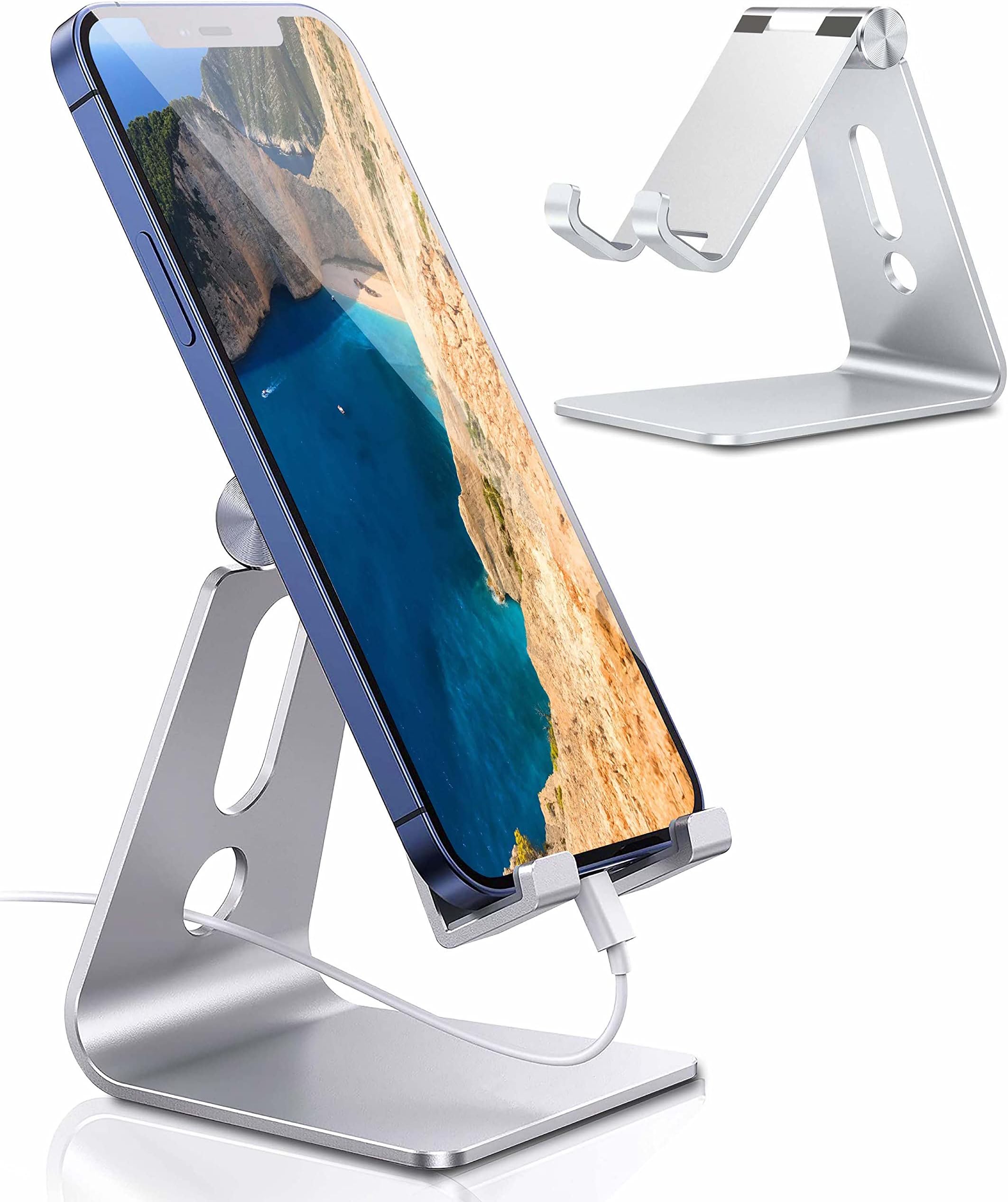 GVTECH Universal Desktop Stand for Cell Phones, Phone Dock Cradle ...