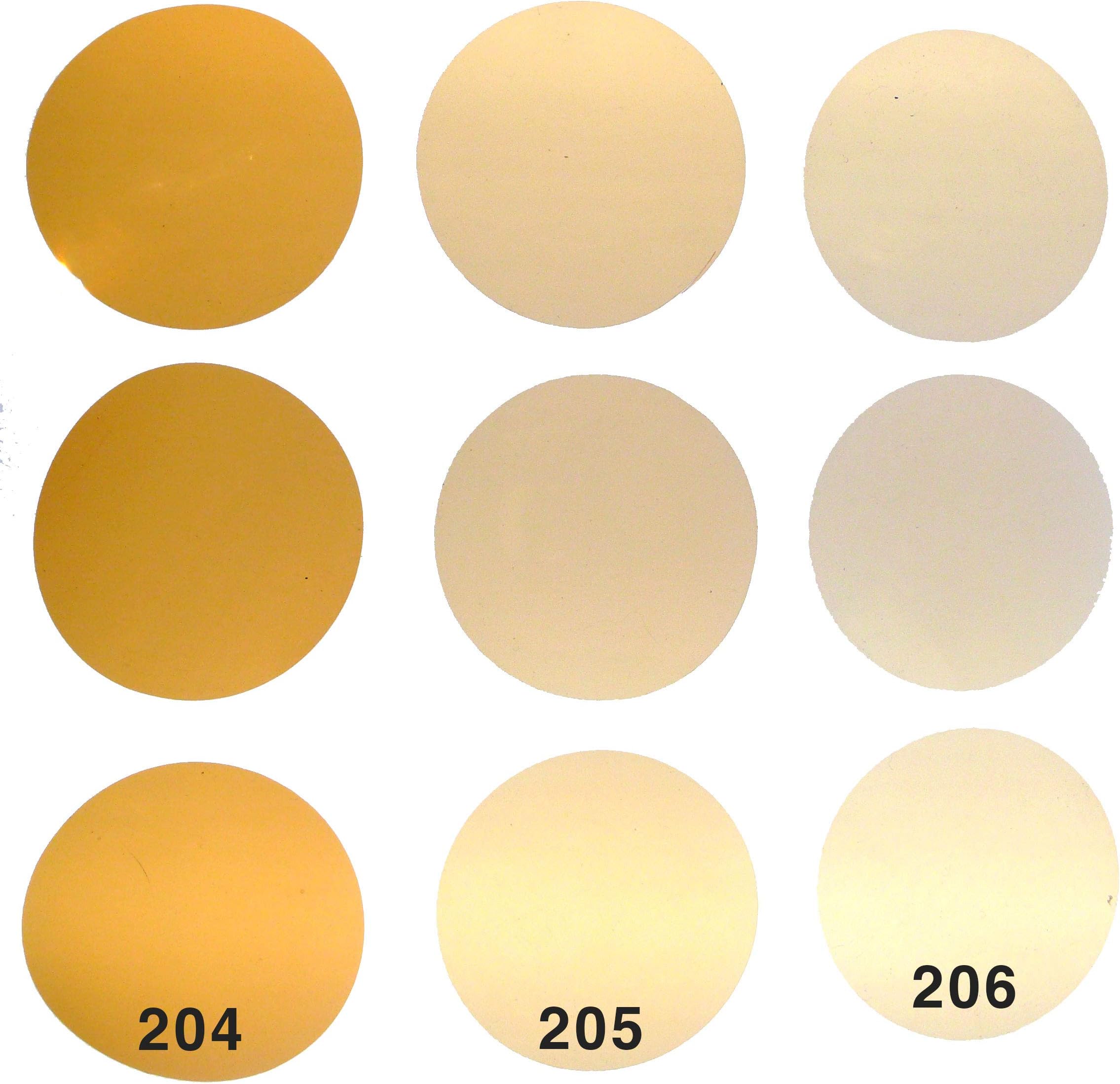 Warm light filter set CTO for LED bulbs GU10, 3 colours each 3 pieces ...