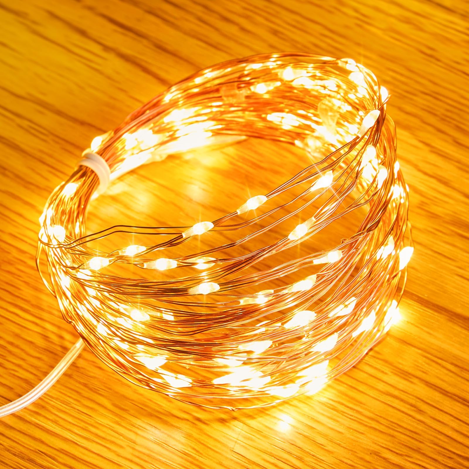 Minetom Fairy Lights Plug in, 40Ft 120 LED Waterproof Copper Wire ...