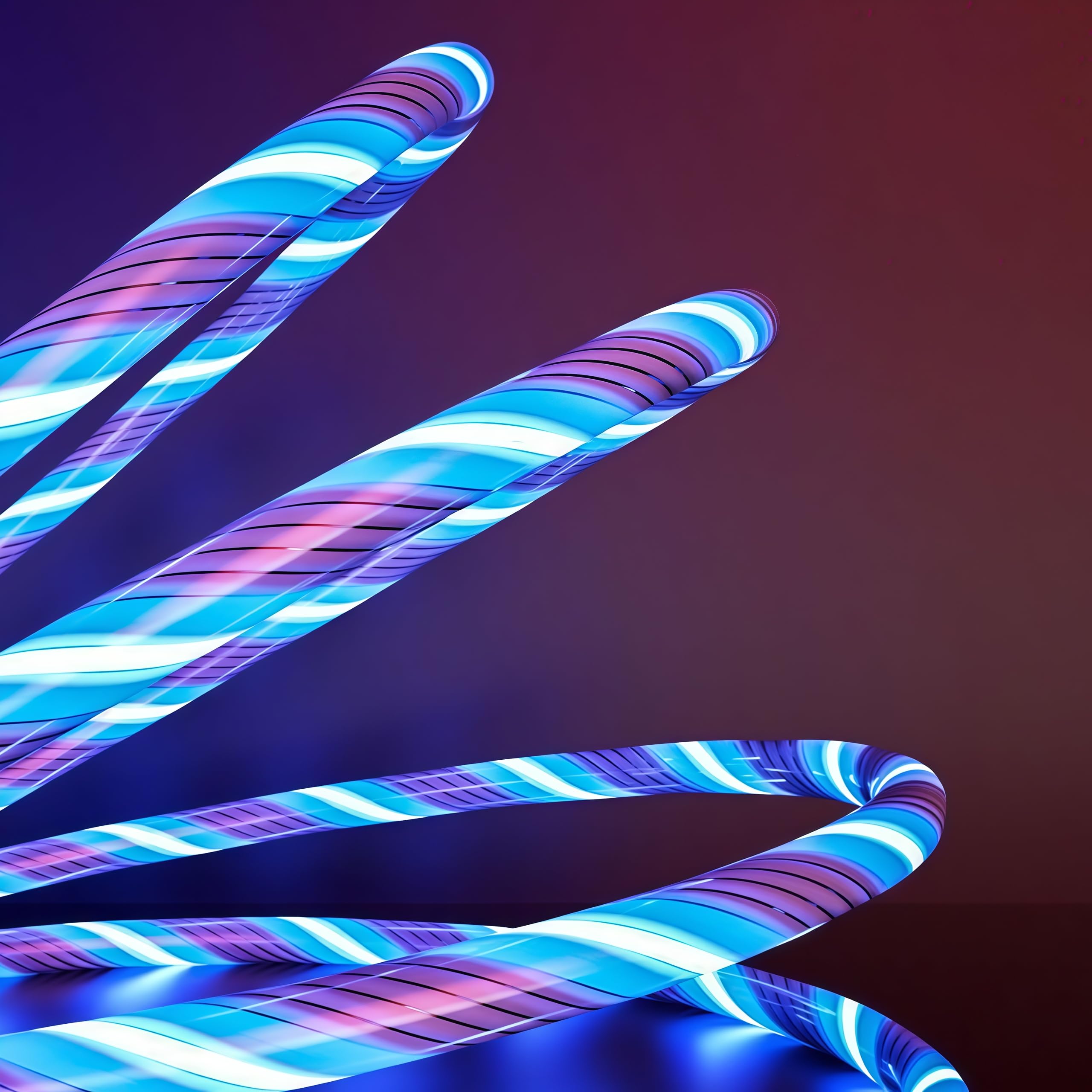 Amazon.com: Yzogbry for iPhone Fast Charger, Blue Color Gradient Up USB ...