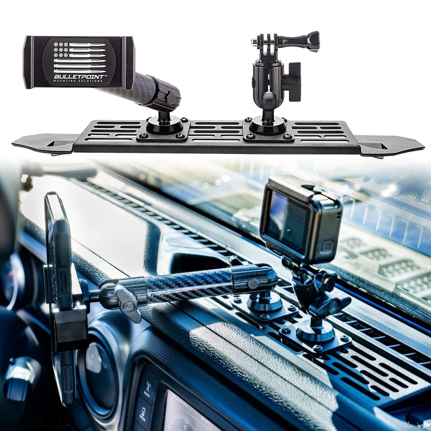 RubiGrid Dash Mount Platform Phone Holder for Wrangler JL + Gladiator ...