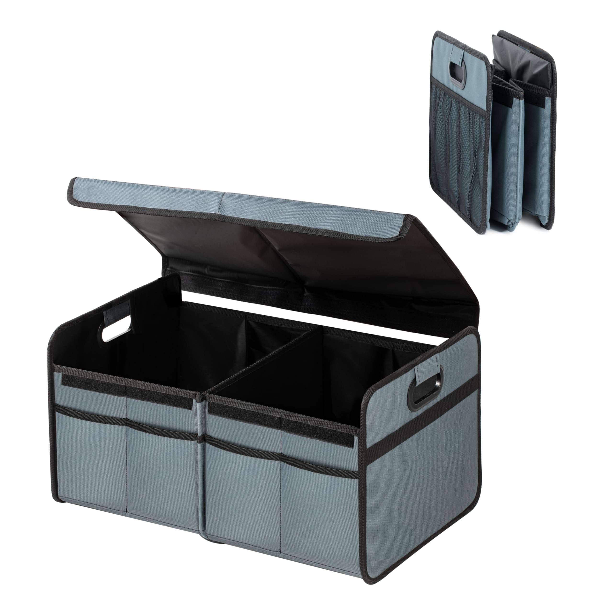 Amazon.com: Simple Deluxe Car Trunk Organizer with Lid, 2 Compartments ...